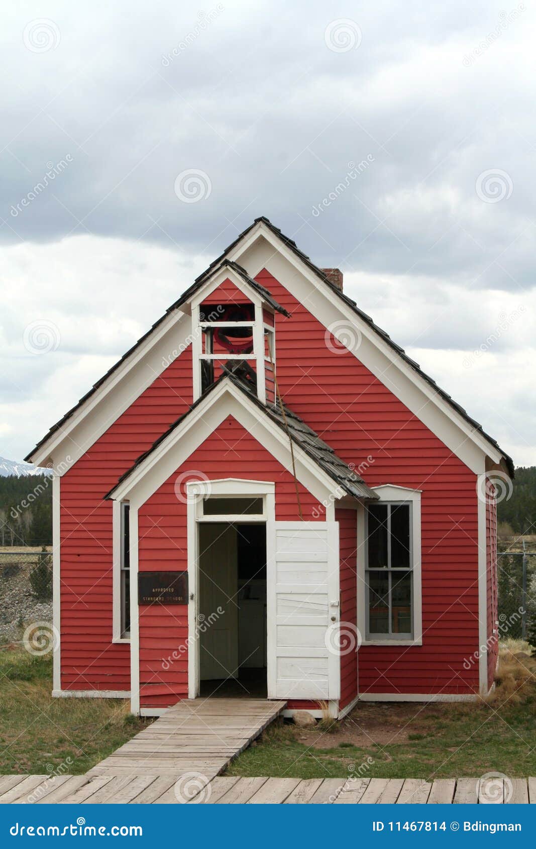 Little Red Schoolhouse stock photo. Image of architecture - 11467814
