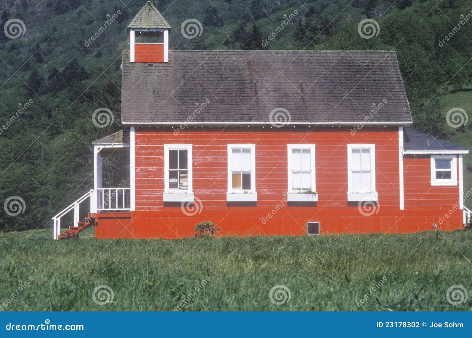 Little Red Schoolhouse stock photo. Image of california - 23178302