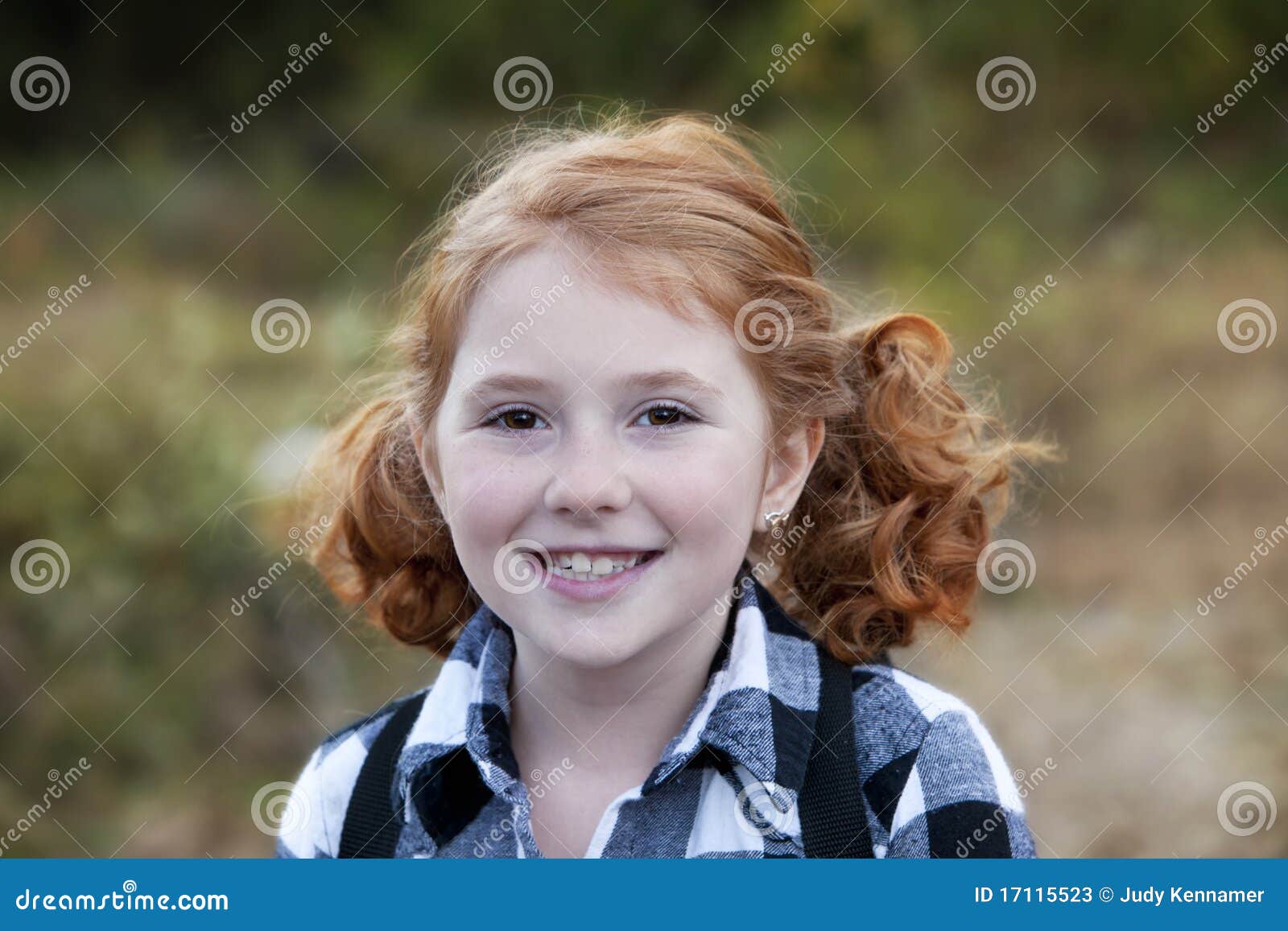 Little redhead outdoors stock image. Image of nature - 17115523