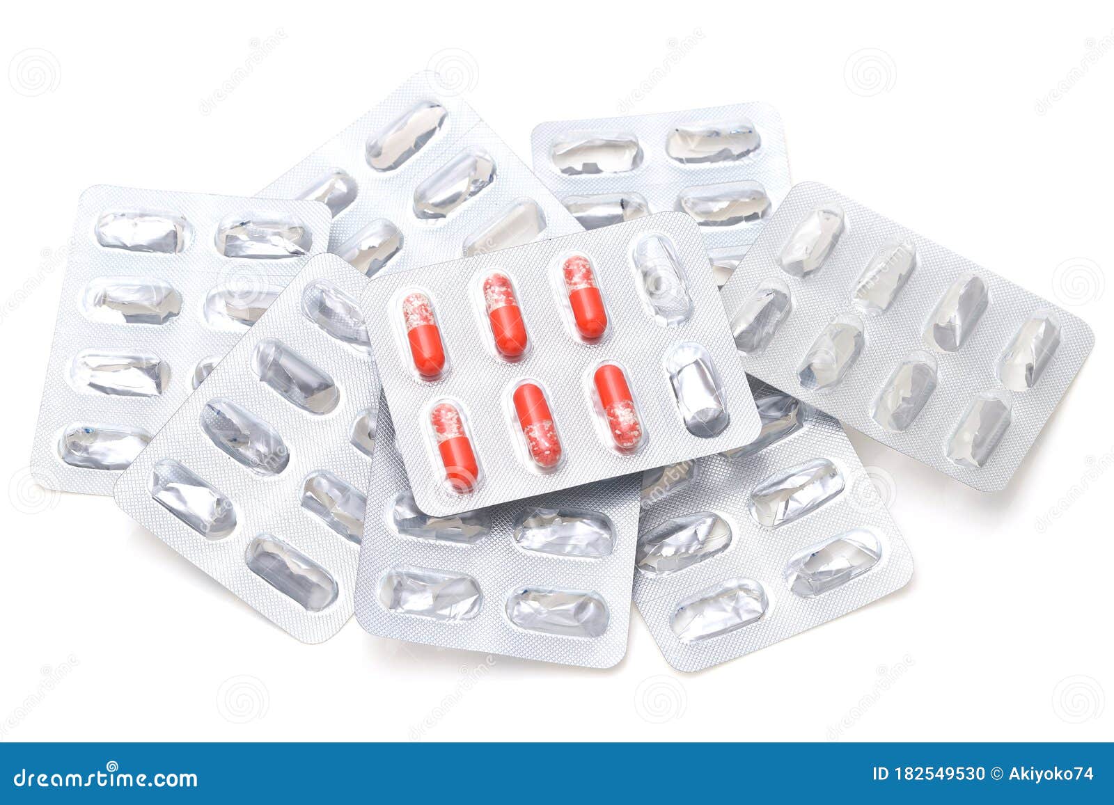 Little Remaining Capsule of Drug in Package Stock Photo - Image of care ...