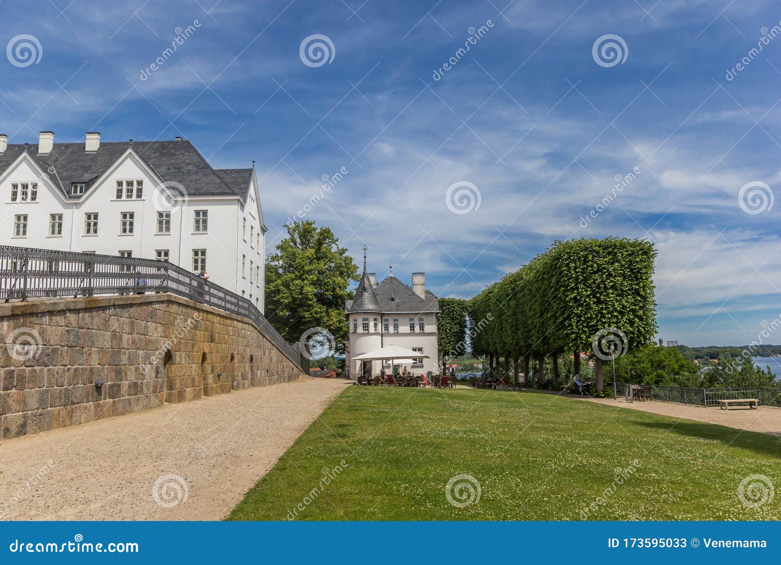 Little Restaurant at the Castle in Plon Editorial Stock Photo - Image ...