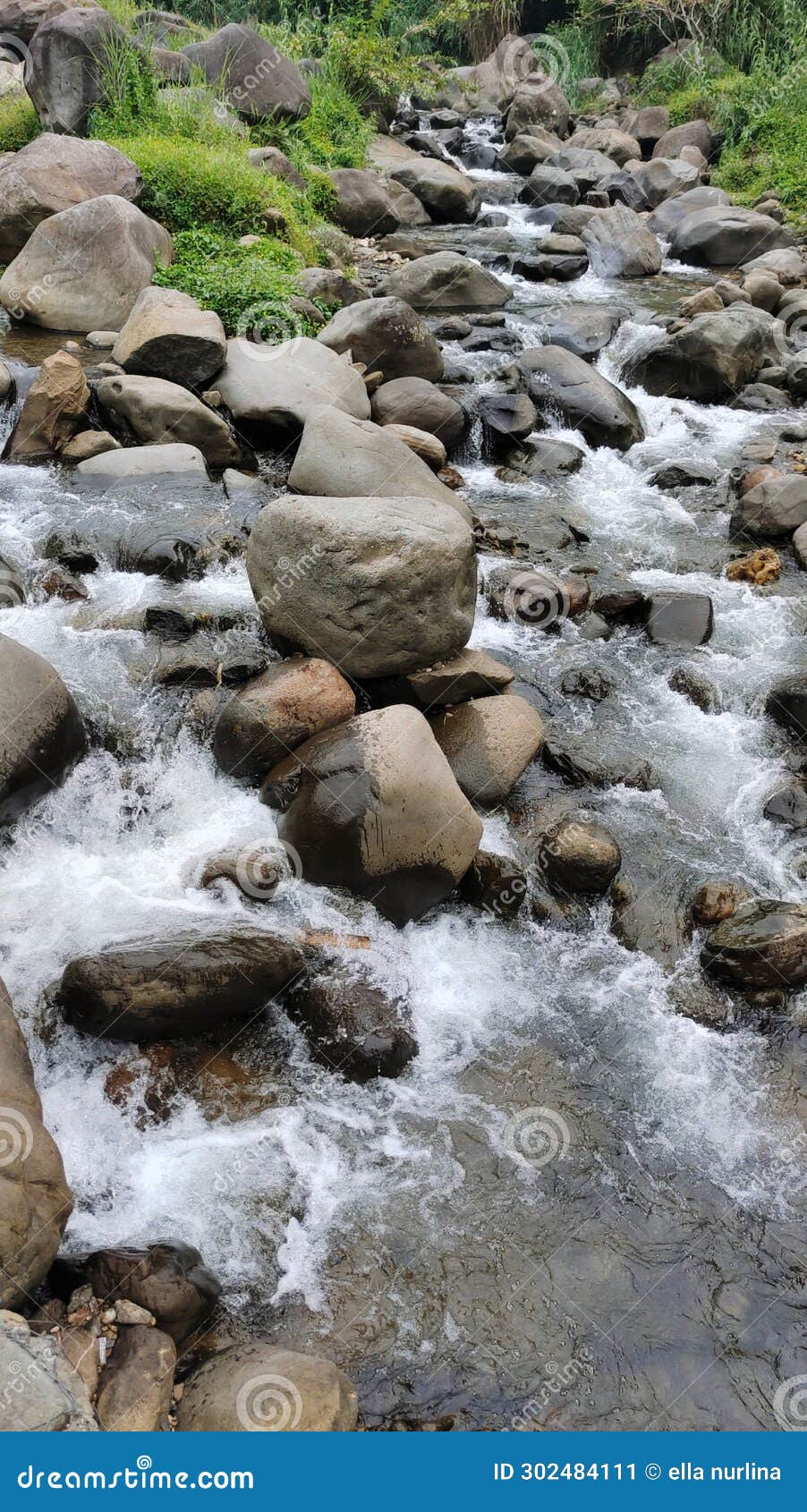 Little River with Many Stones, River Bank Stock Image - Image of river ...