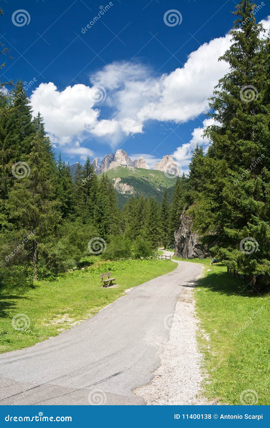 Little Road Along the River Stock Photo - Image of mountains, europe ...