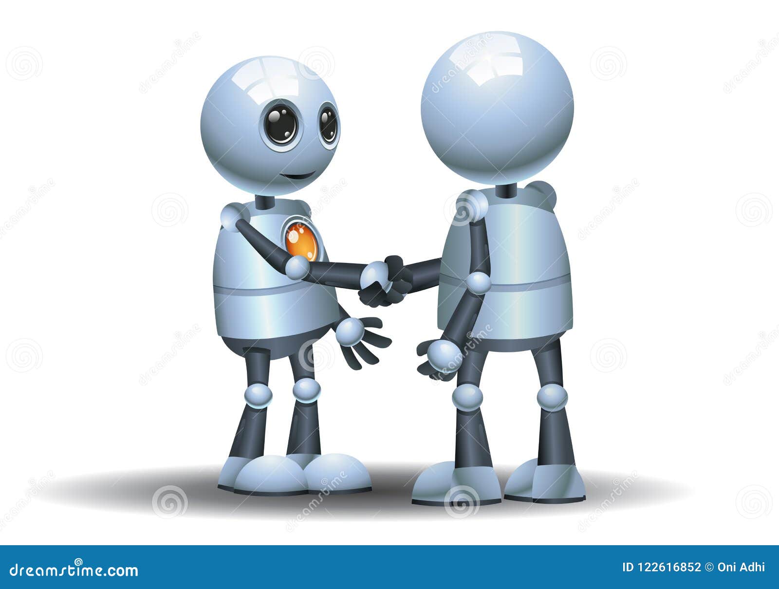 Little Robots Cartoon Vector | CartoonDealer.com #38327919