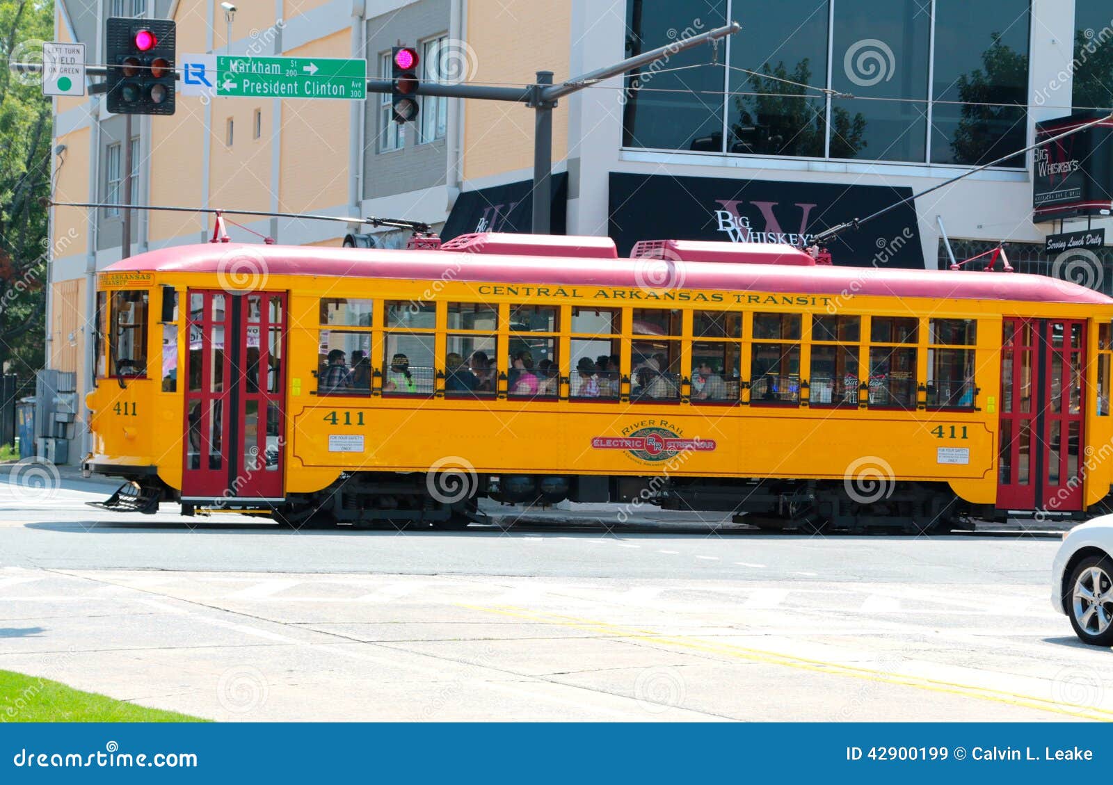Trolley Downtown Little Rock Arkansas Editorial Stock Image - Image of ...