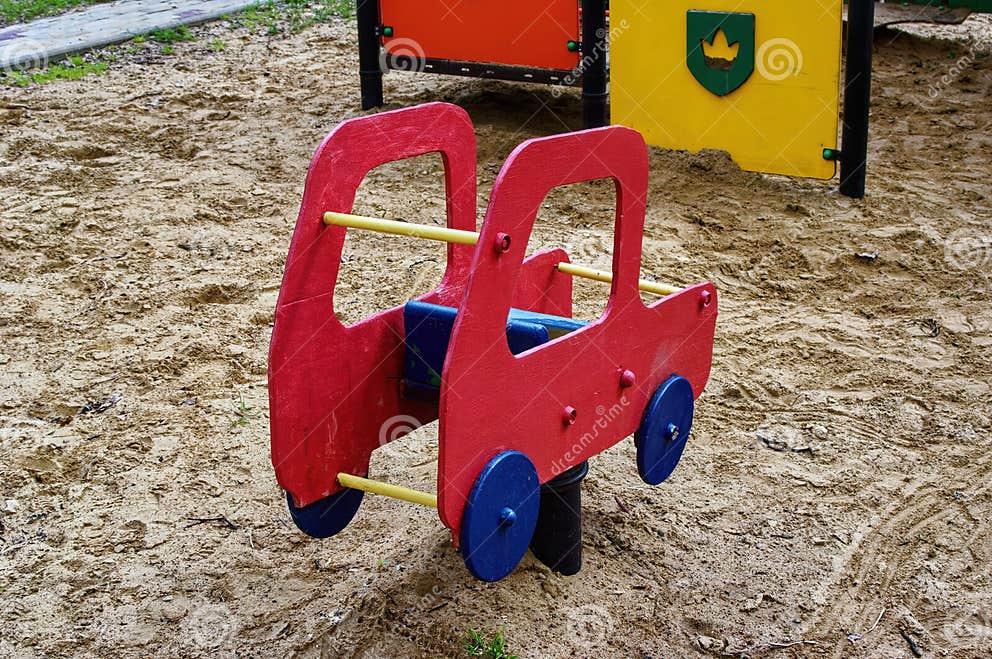 Little Rocking in the Playground Stock Photo - Image of cute, happy ...