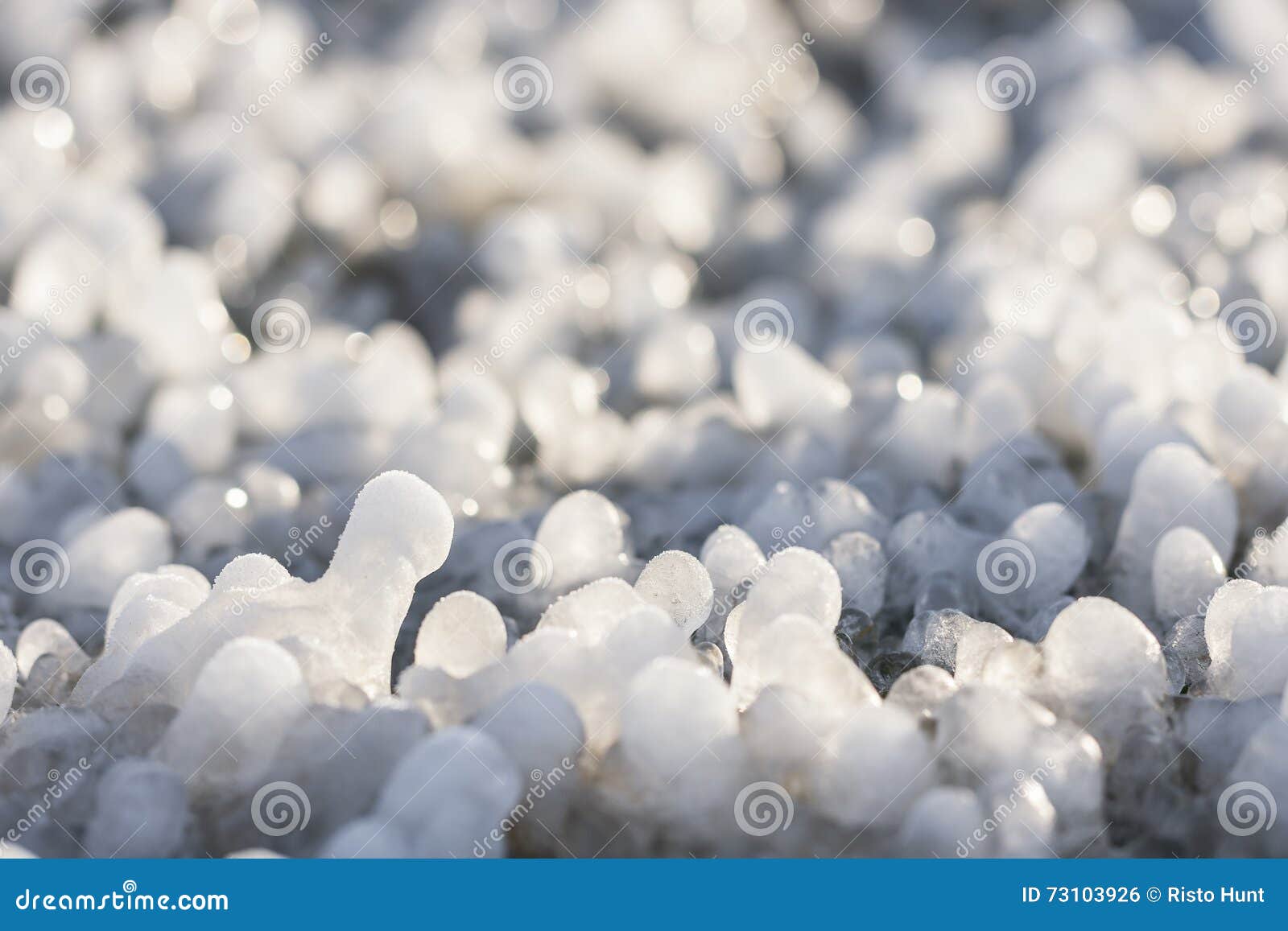 Little Round Icicles on the Ground Stock Photo - Image of cold, natural ...