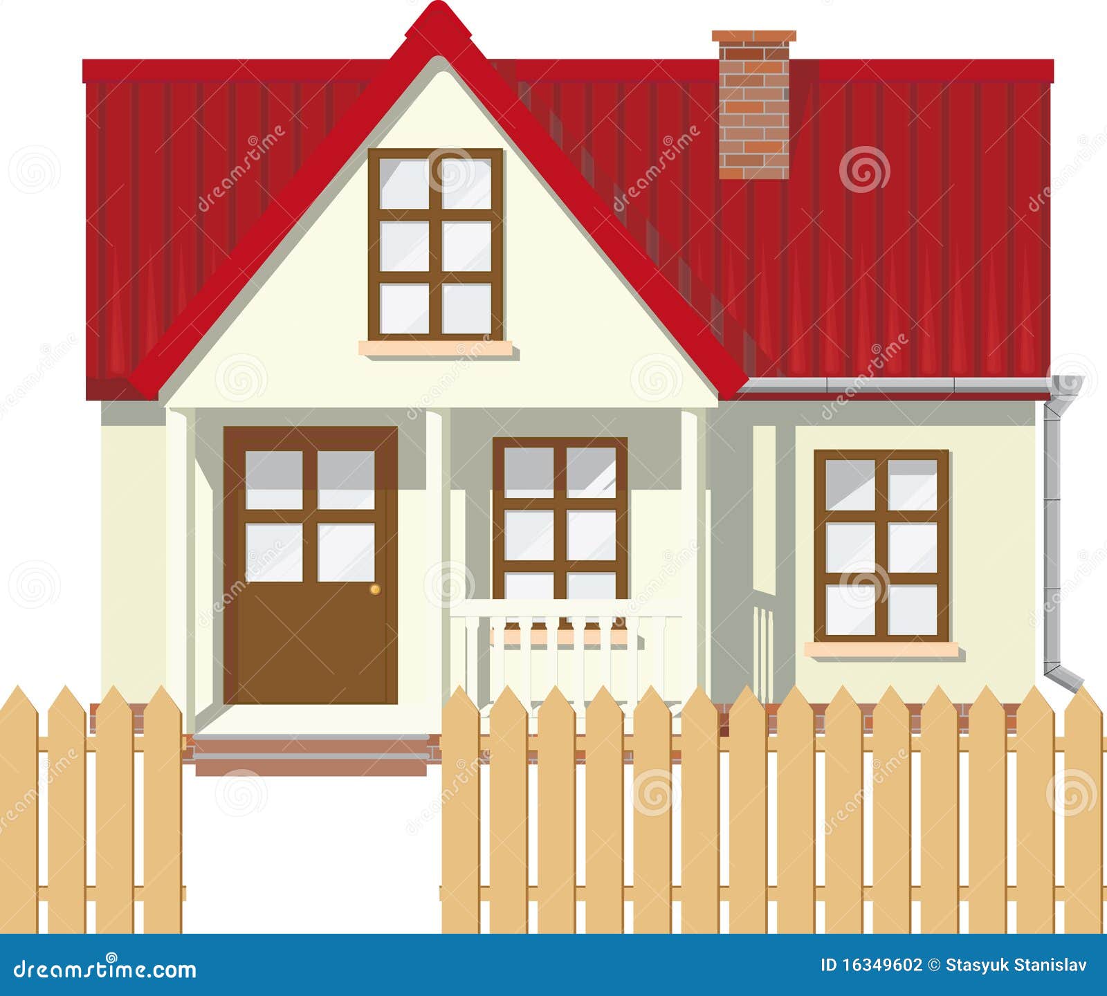 Rural House In Mountains, Hand Drawn Illustration, Traditional Nepali ...