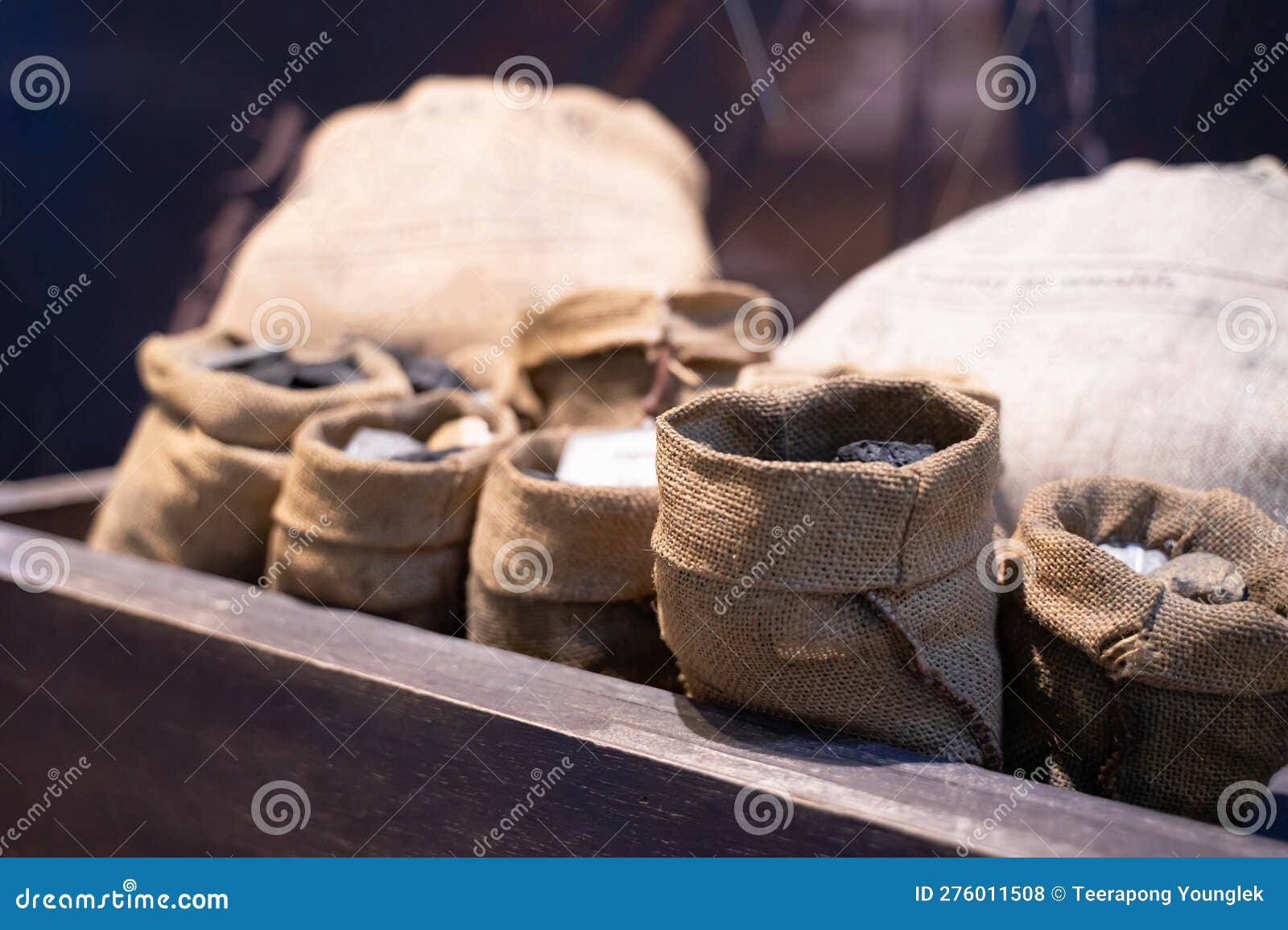 Little Sack for Putting Various Herbs Stock Photo - Image of packaging ...