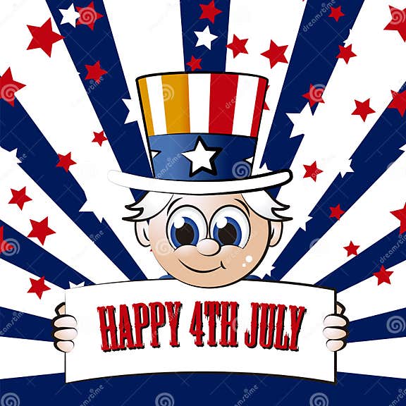 Little sam banner stock vector. Illustration of funny - 31142399