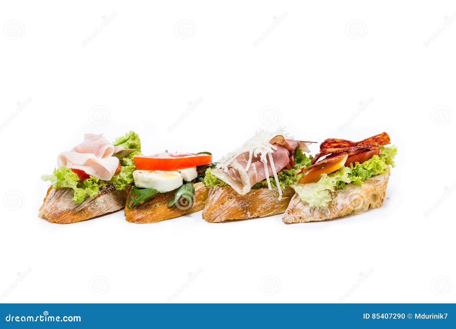 Little Sandwich Appetizer Canapes Stock Photo - Image of gourmet ...