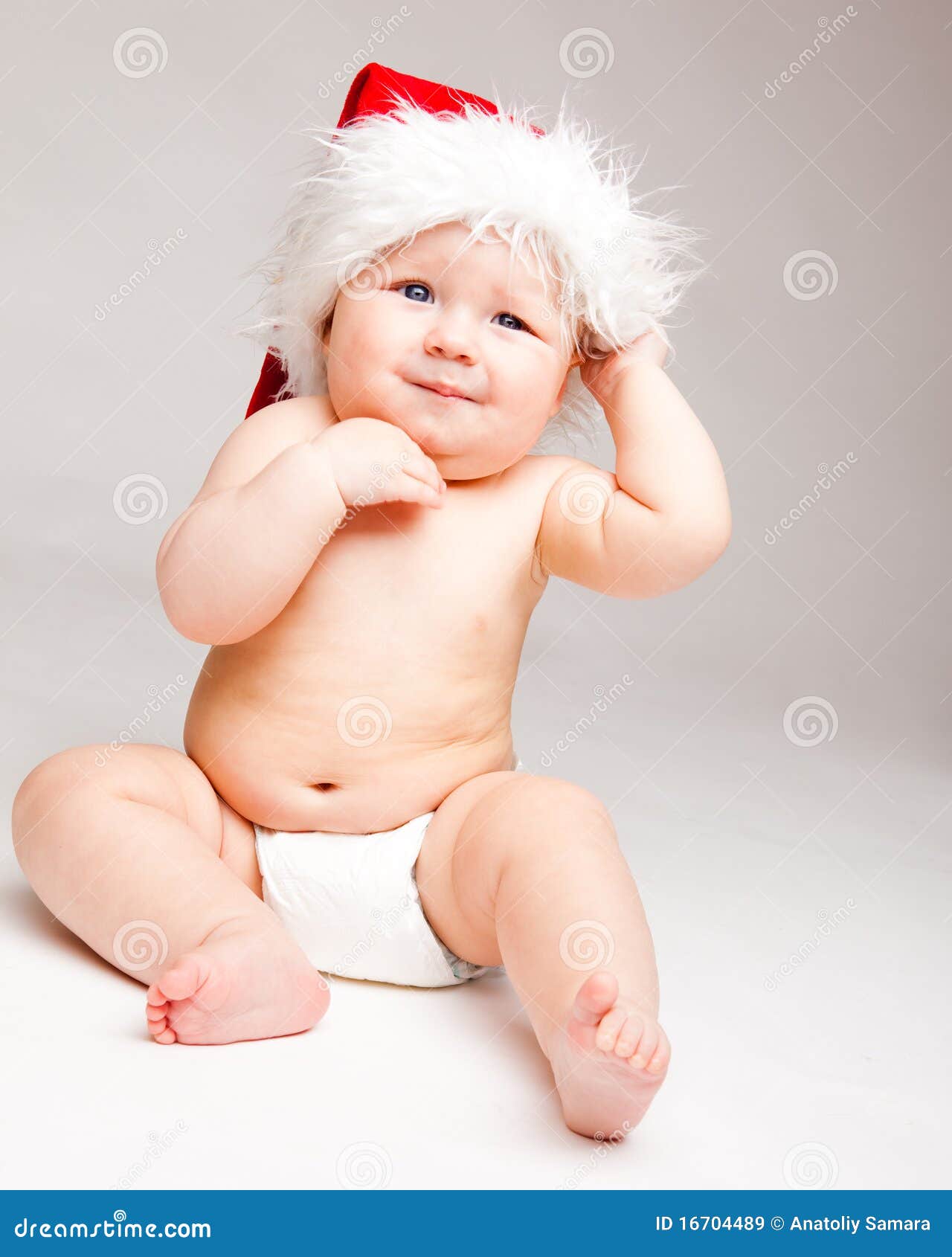 Little Santa stock image. Image of xmas, gray, santa - 16704489