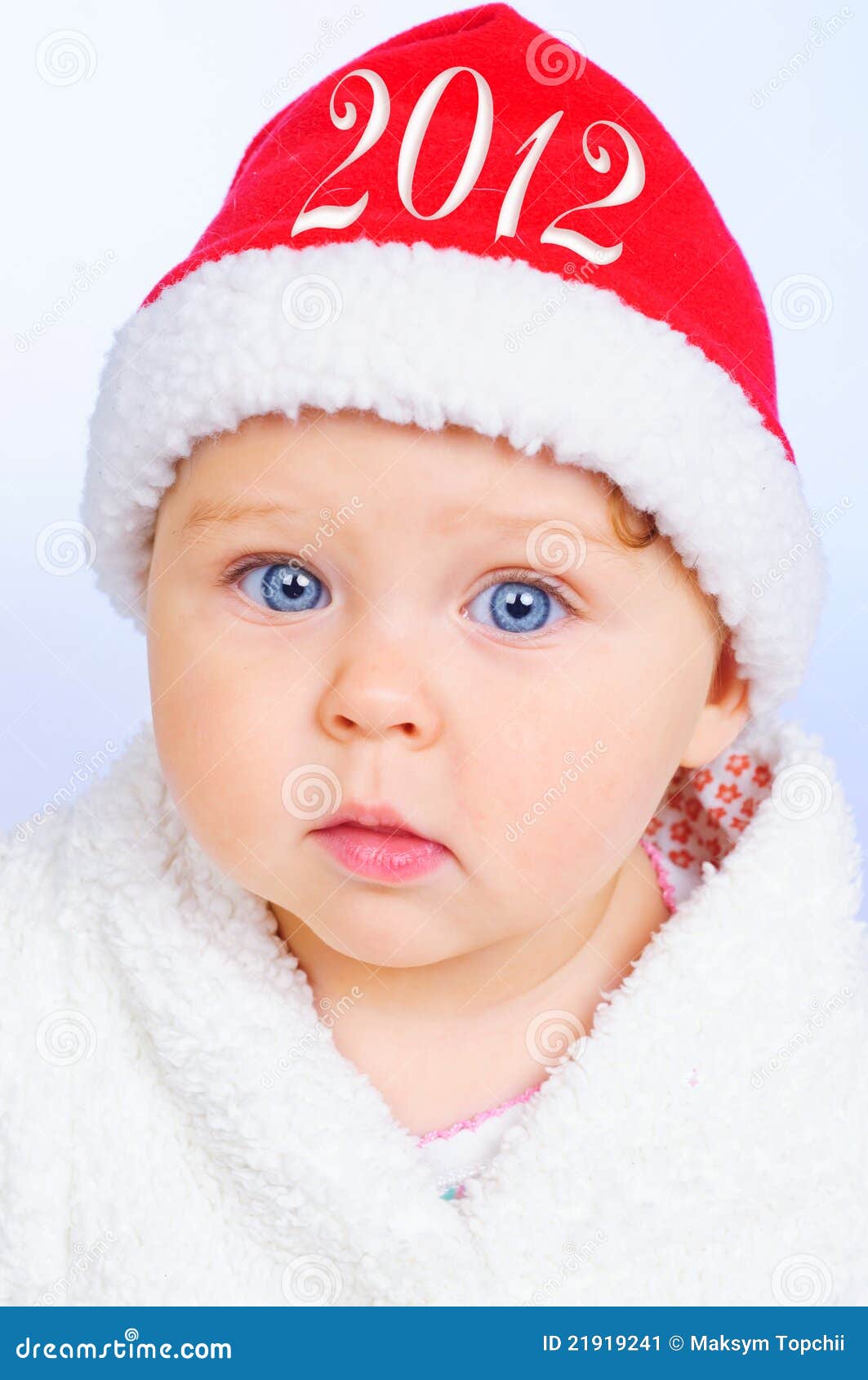 Little Santa stock image. Image of celebrating, girl - 21919241