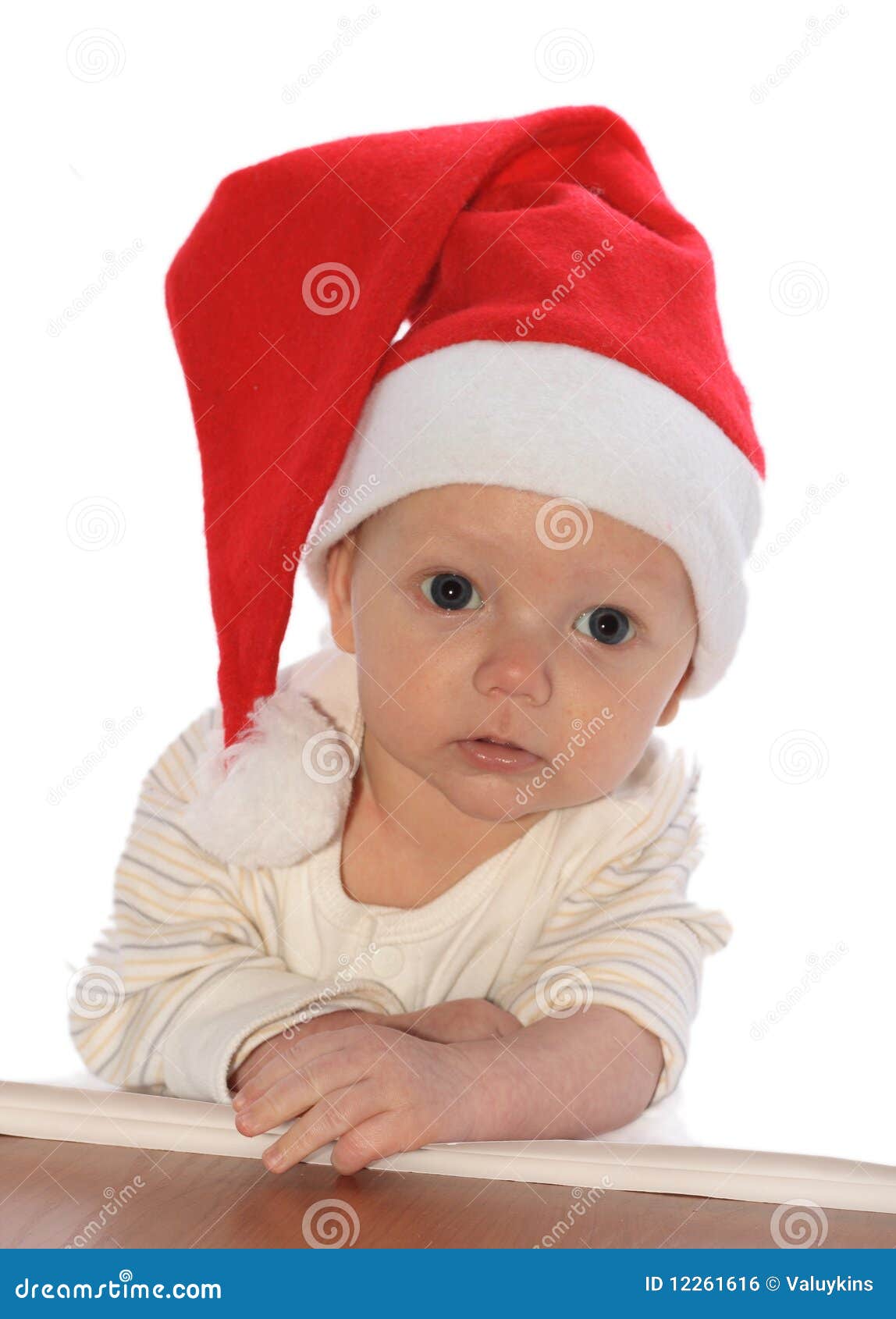 Little Santa Claus stock photo. Image of months, lying - 12261616