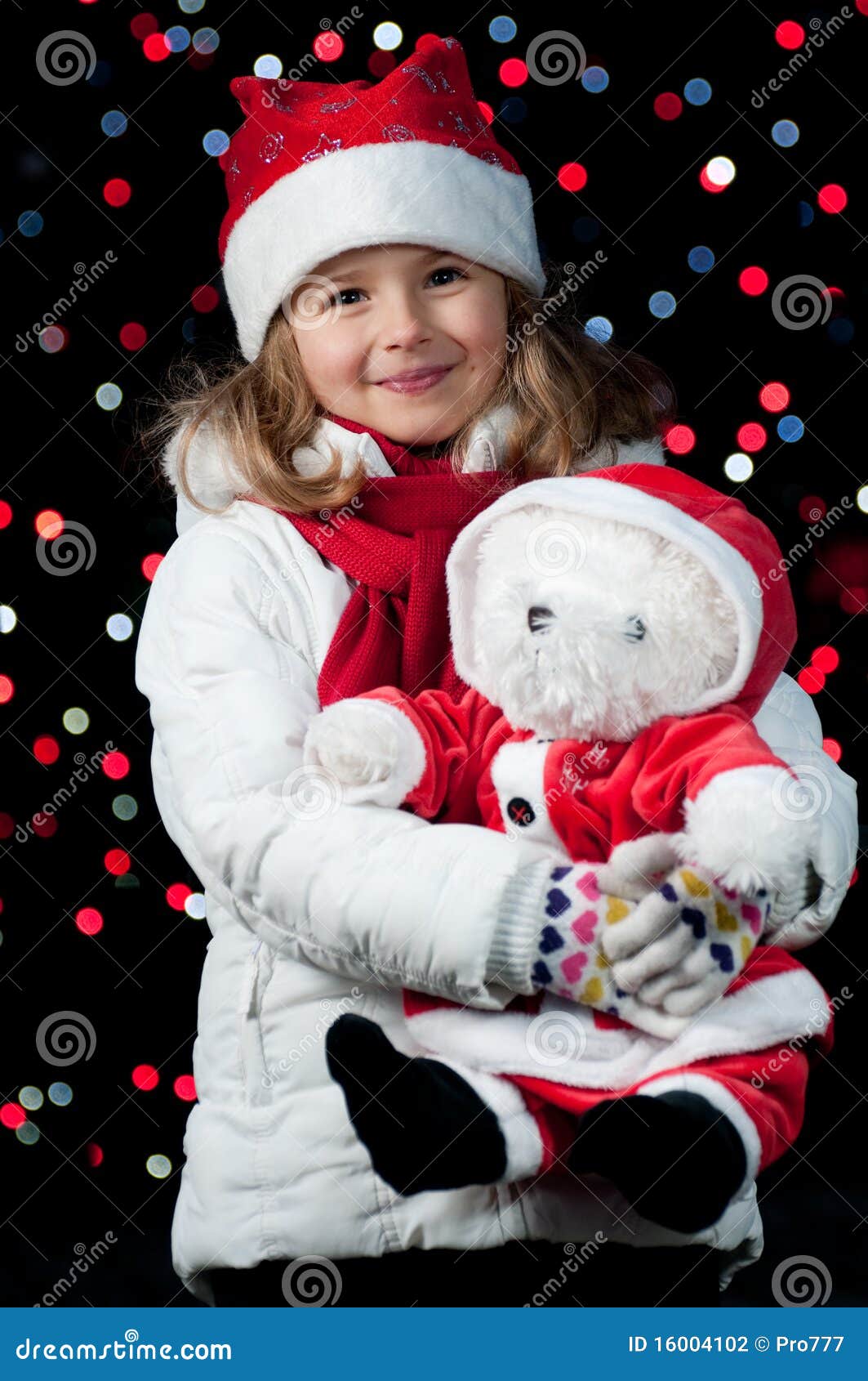 Little Santa Claus stock photo. Image of gift, illuminated - 16004102