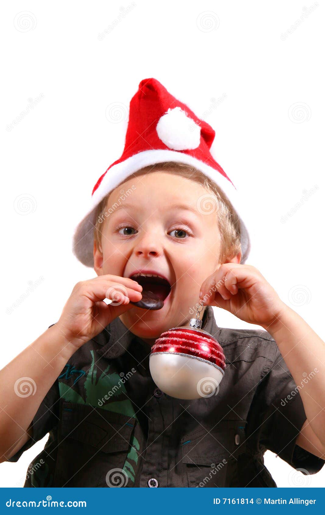 Little Santa Claus stock photo. Image of child, portrait - 7161814