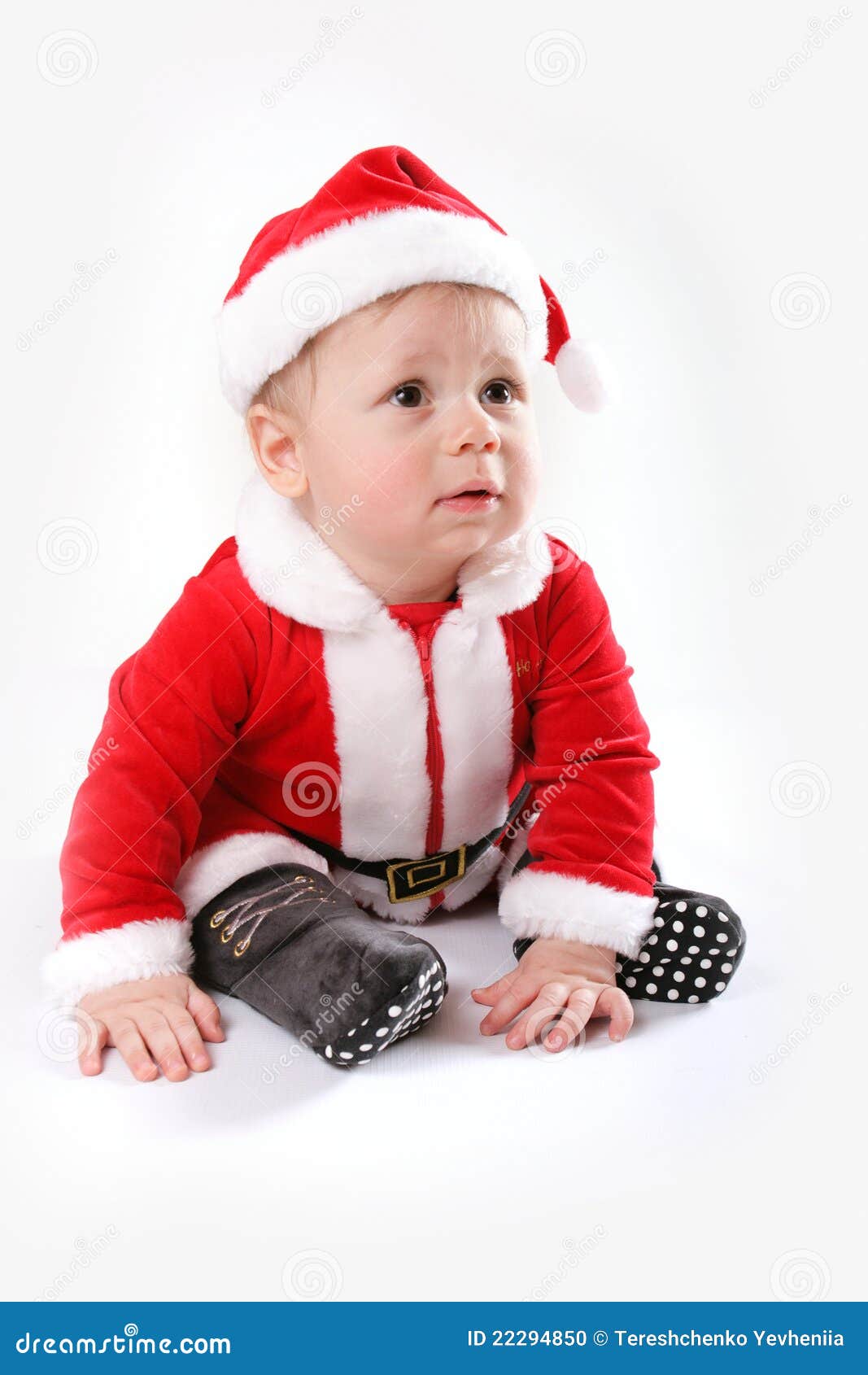 Little Santa Claus baby stock photo. Image of eyes, childhood - 22294850