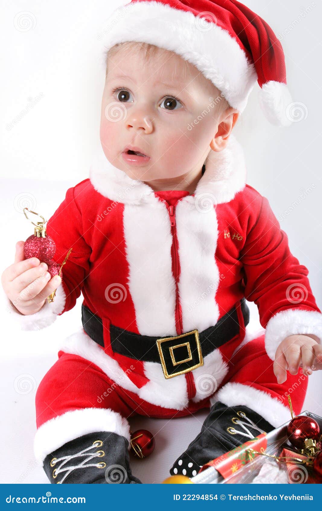 Little Santa Claus baby stock photo. Image of child, nicholas - 22294854
