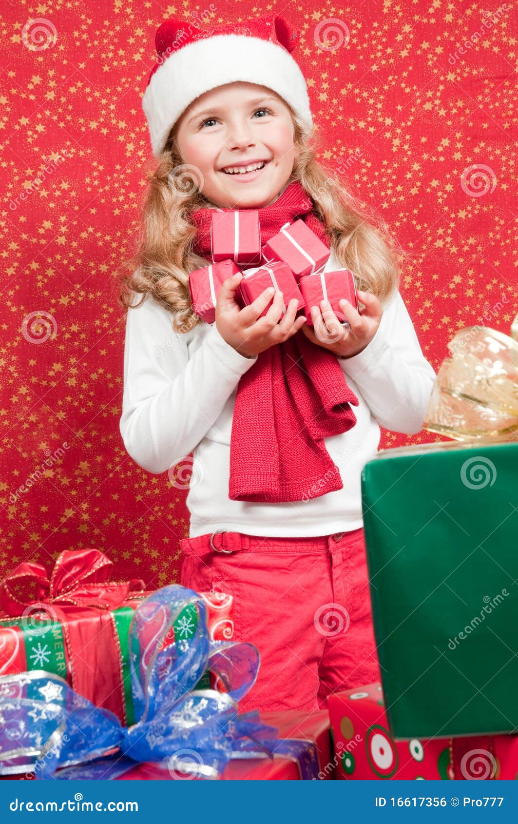 Little Santa Claus helper stock photo. Image of white - 16617356