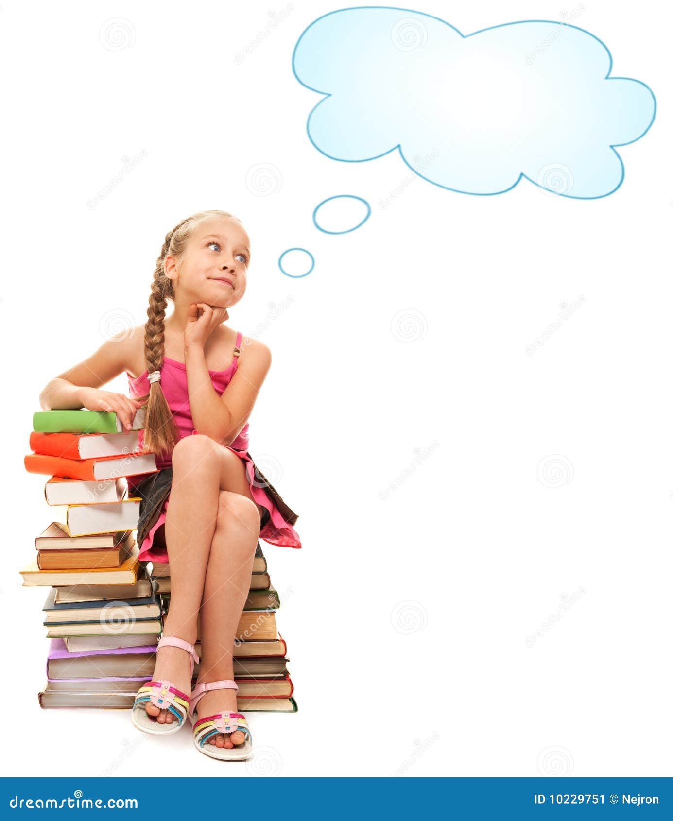 Little Schoolgirl Shushing To The Camera With Her Finger To Her Mouth ...