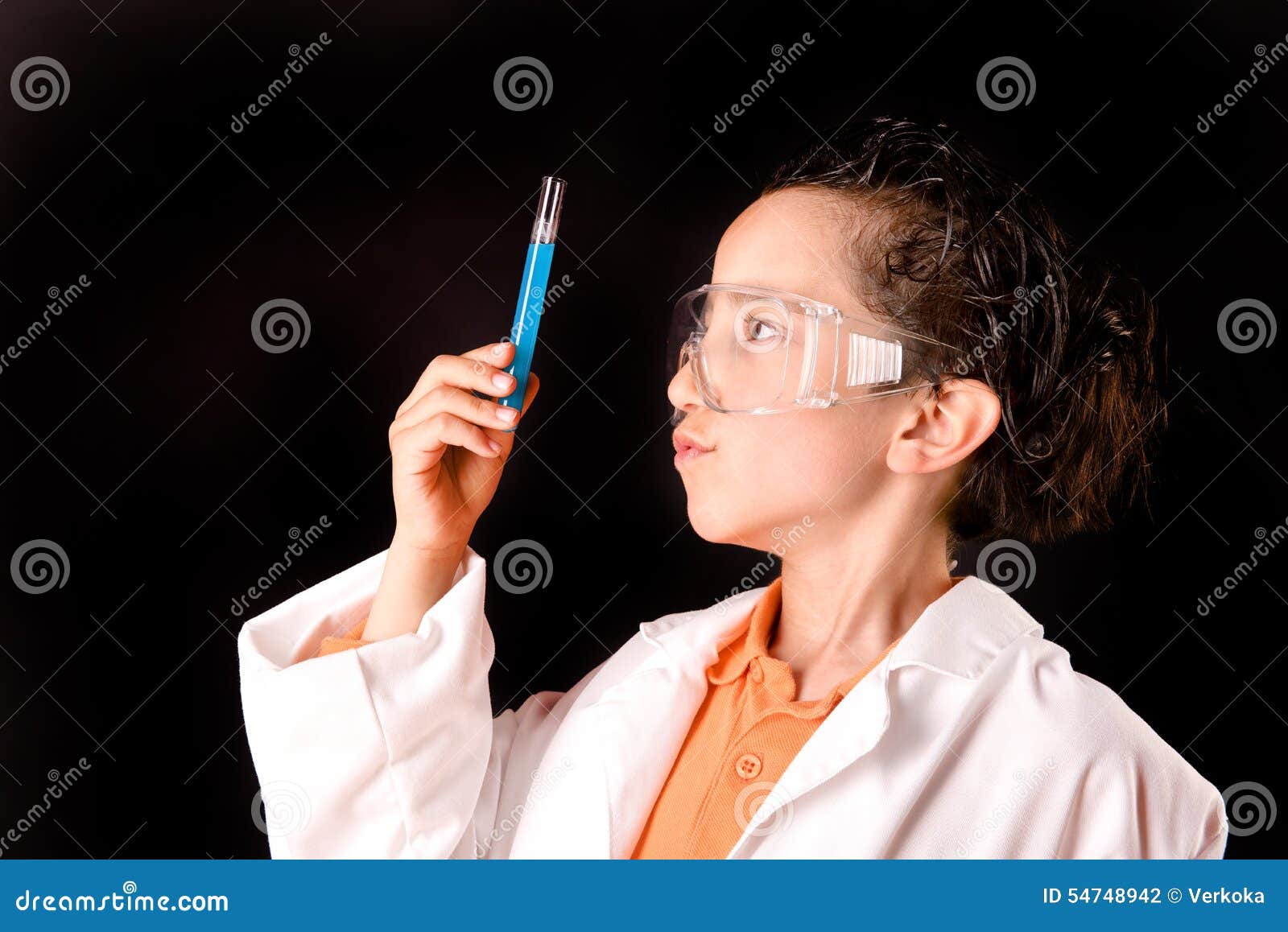 Little scientist stock photo. Image of exam, childhood - 54748942