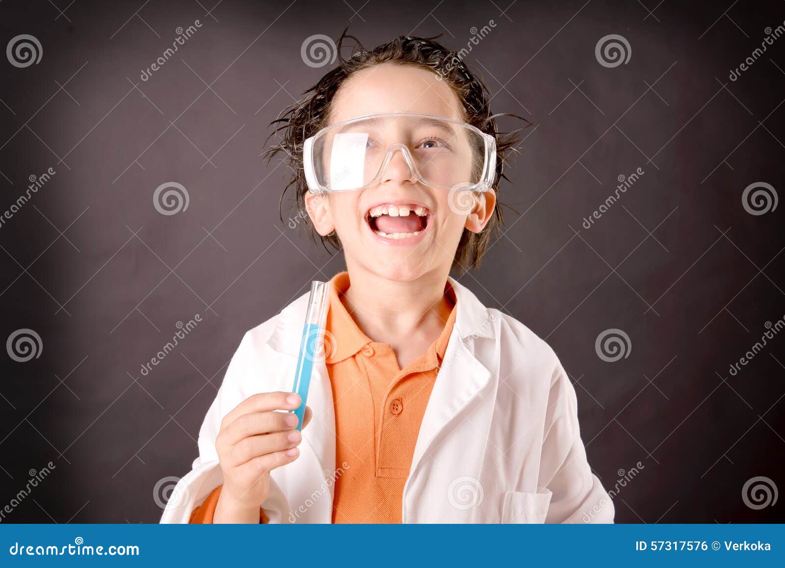 Little scientist stock photo. Image of chemistry, classroom - 57317576