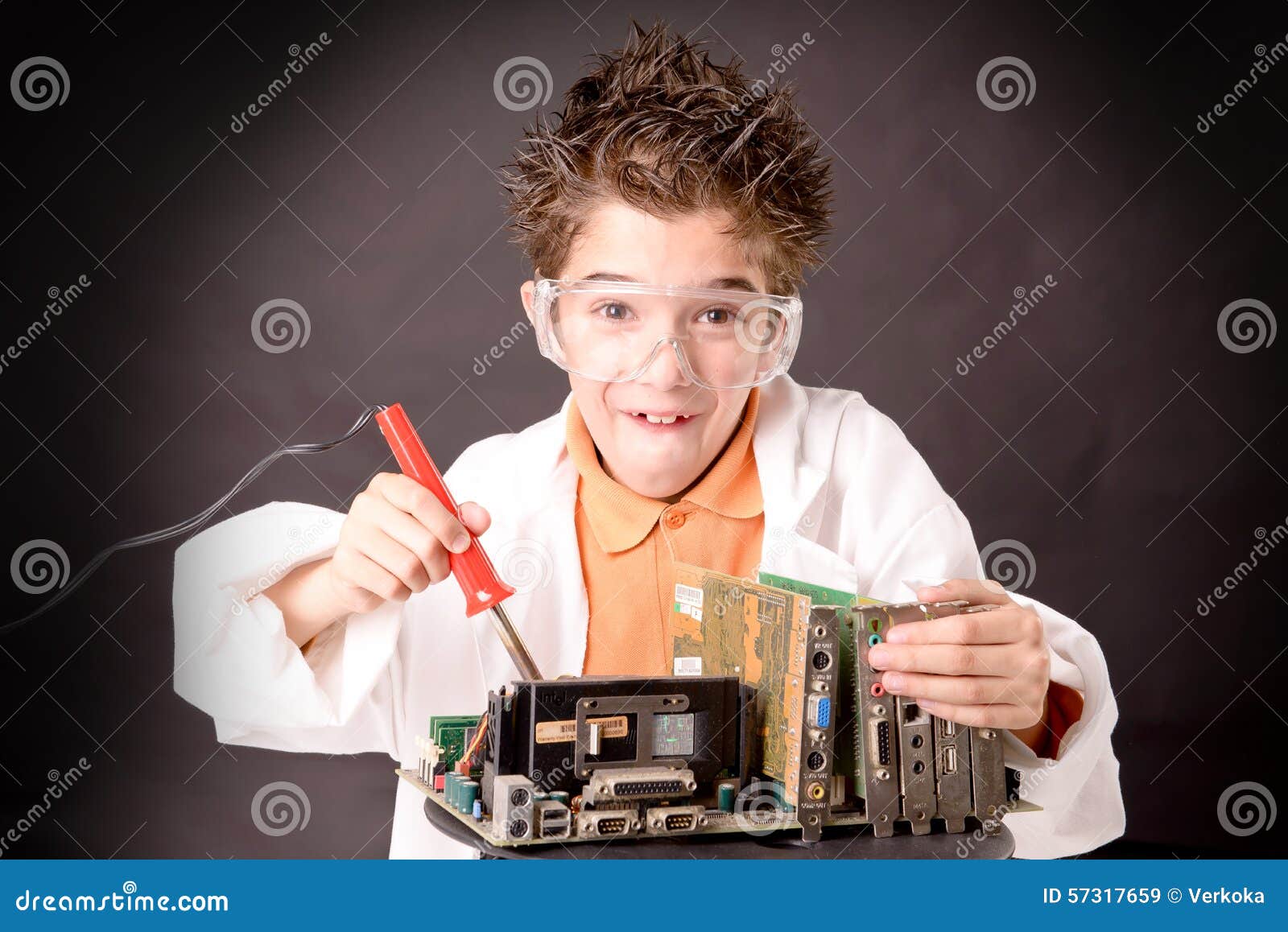 Little scientist stock image. Image of medical, research - 57317659