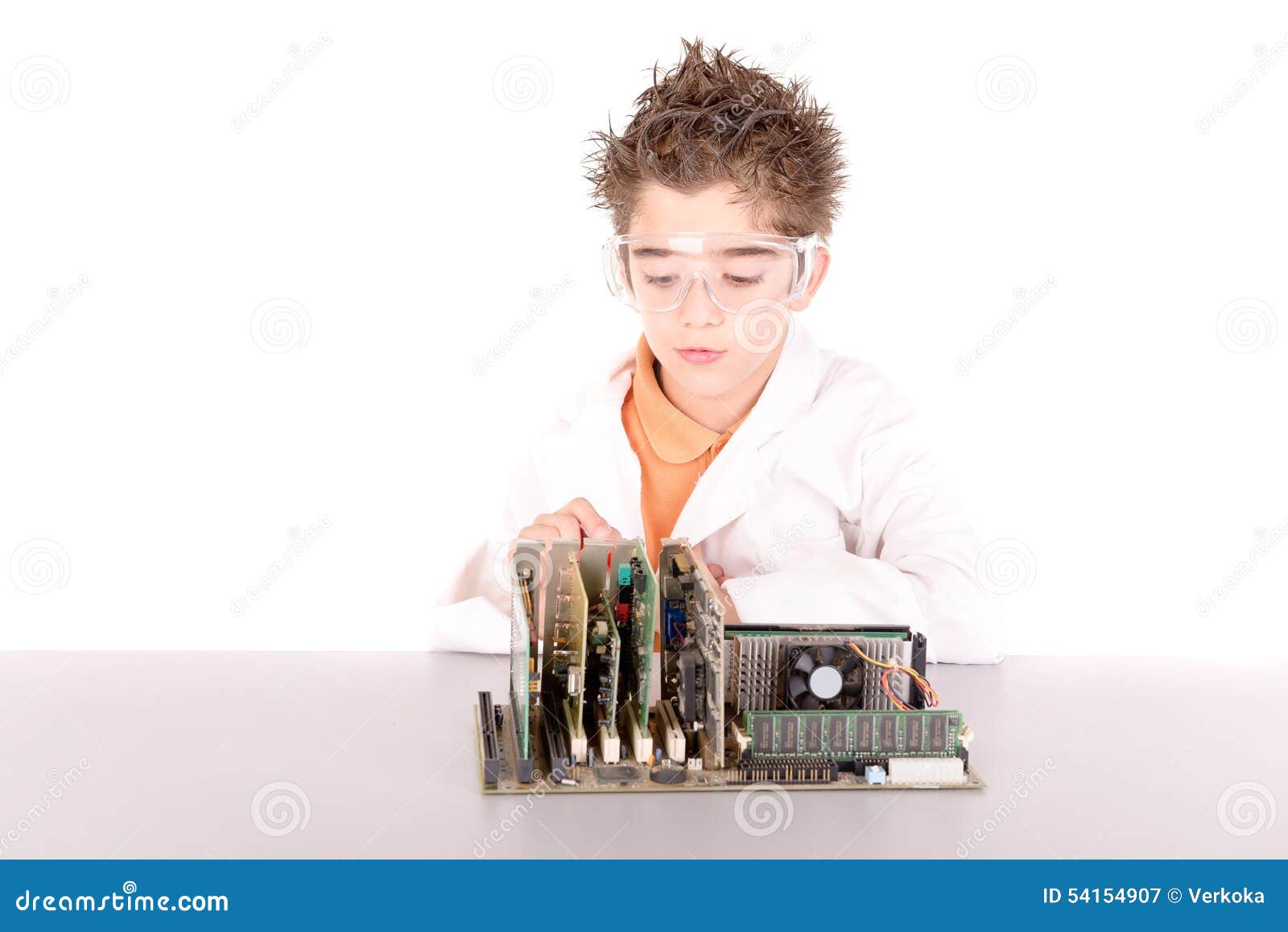 Little scientist stock image. Image of class, lifestyle - 54154907