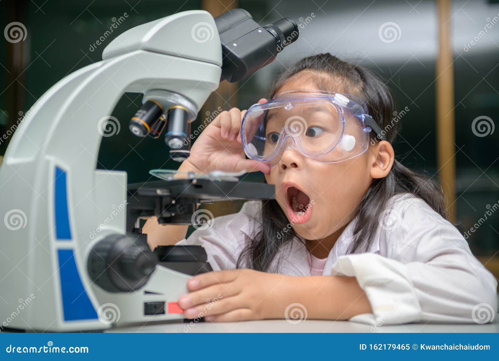 Little Scientist is Excited about Science Experiments Stock Image ...