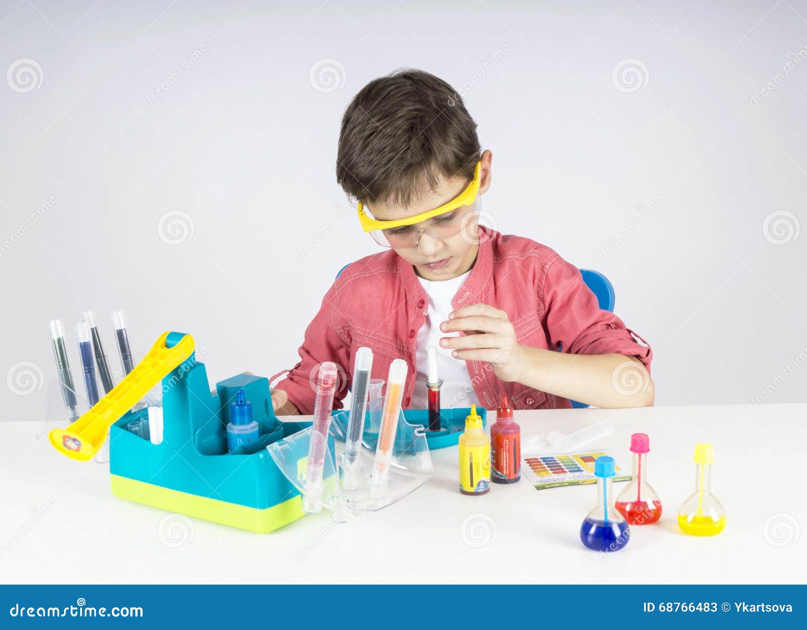 Little scientist stock image. Image of efforts, childhood - 68766483