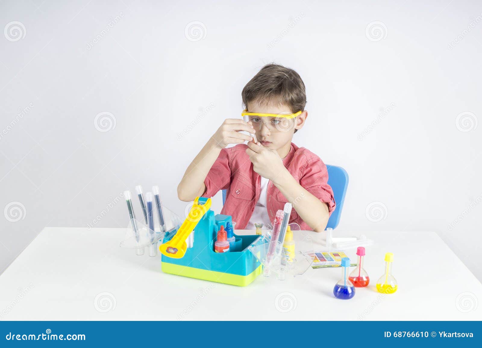Little scientist stock photo. Image of impression, childhood - 68766610