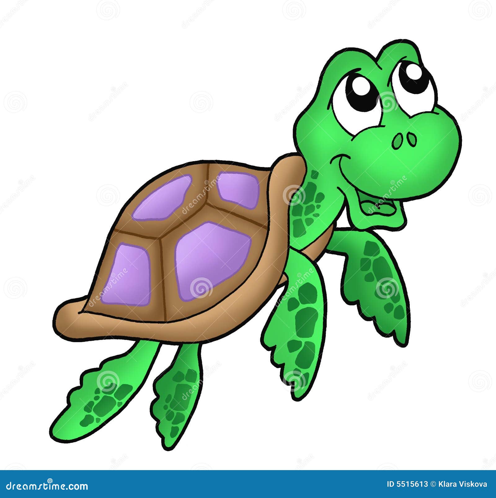 Little sea turtle purple stock illustration. Illustration of cartoon ...
