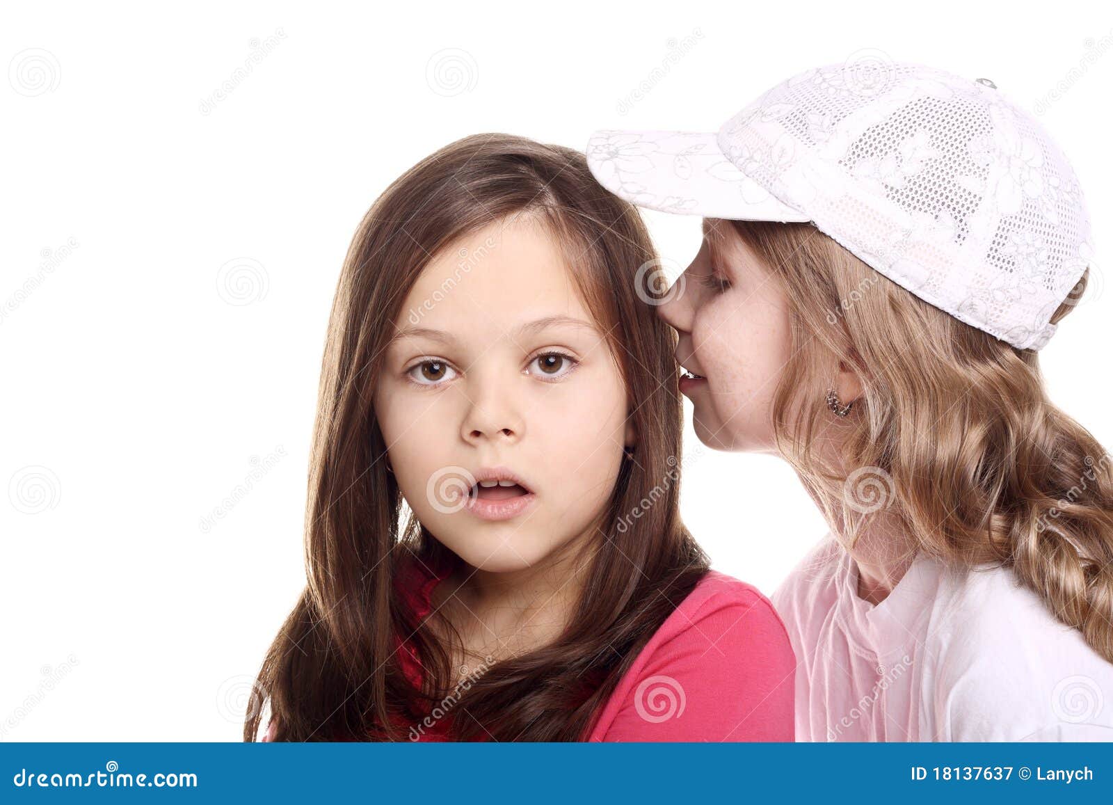 Little secret stock image. Image of child, caucasian - 18137637