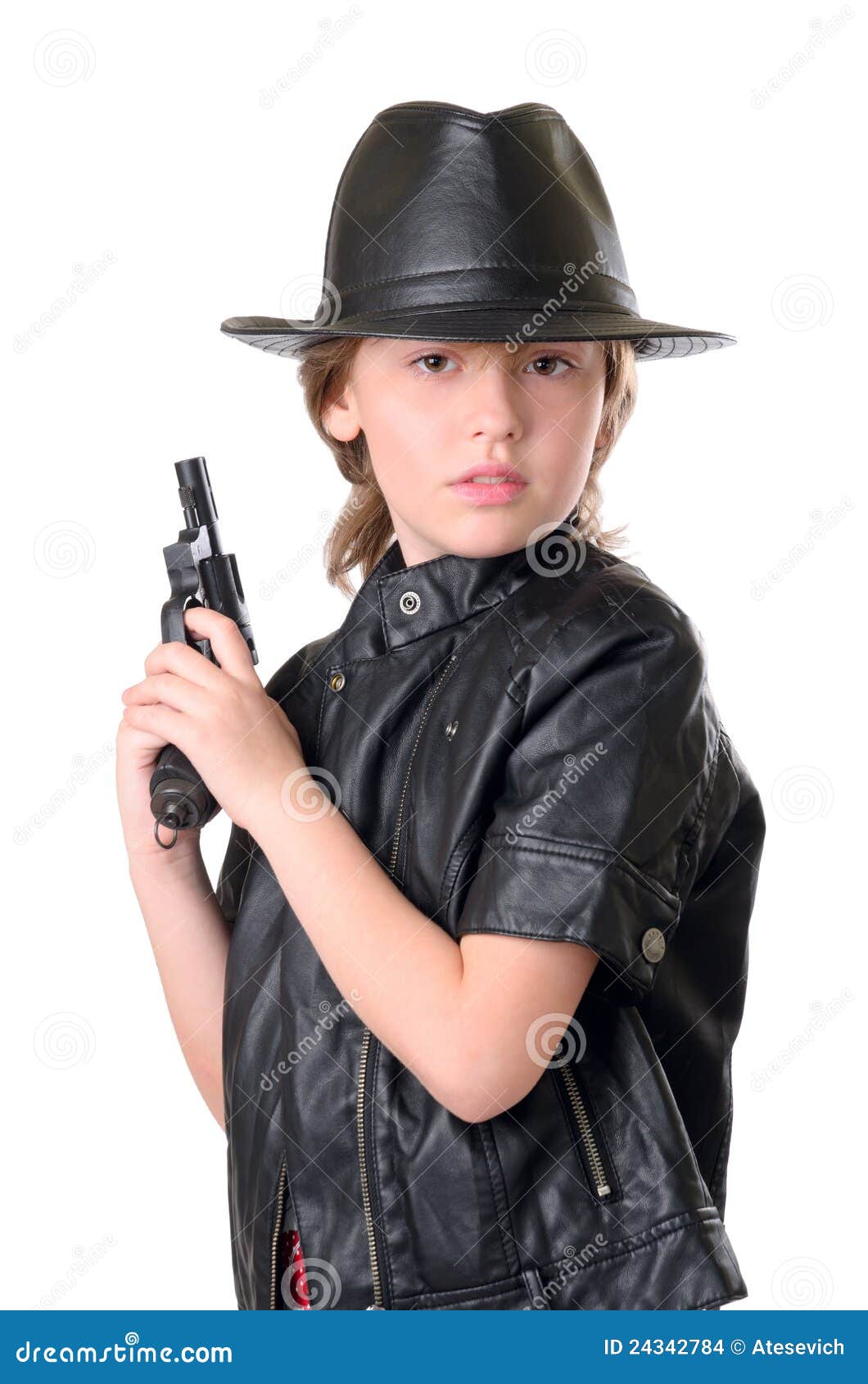 Little secret agent stock photo. Image of person, white - 24342784