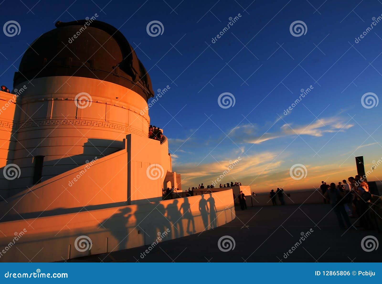 Sunset At The Griffith Observatory Editorial Image | CartoonDealer.com ...