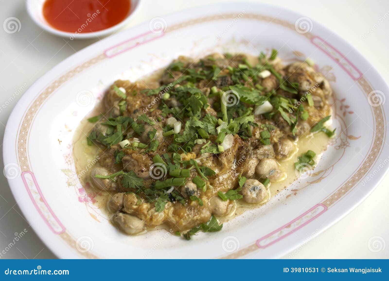 Little Shell and Crab Stream with Herb Stock Image - Image of spicy ...
