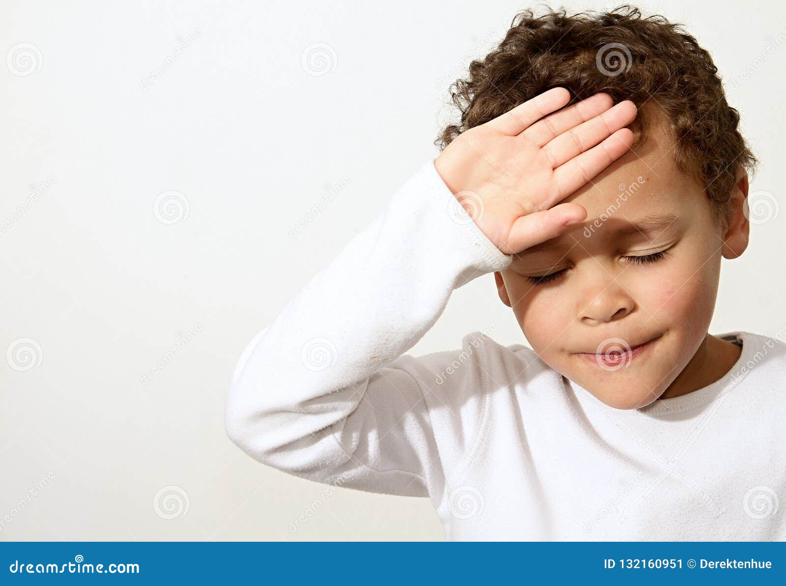 Little Sick Boy Experiencing Headache Stock Image - Image of eyes ... Little Sick Boy Experiencing Headache Stock Image - Image of eyes ...