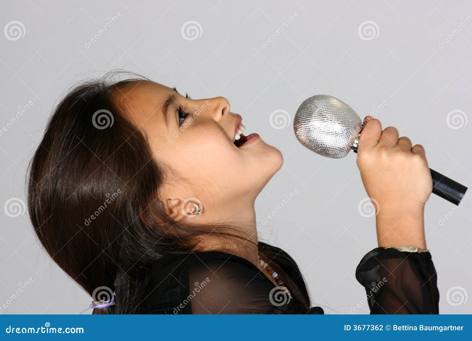 Little singer stock photo. Image of hispanic, activity - 3677362