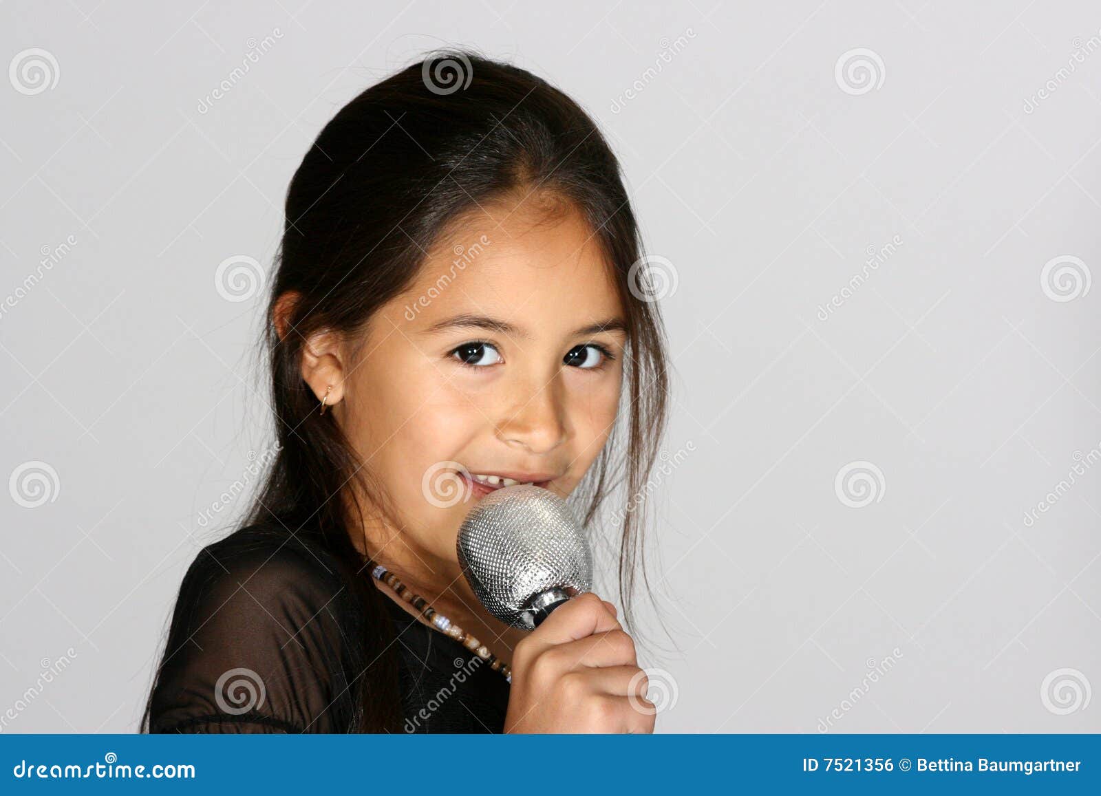 Little singer stock photo. Image of girl, efun, charming - 7521356