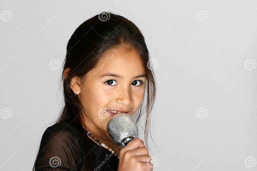 Little singer stock photo. Image of girl, efun, charming - 7521356