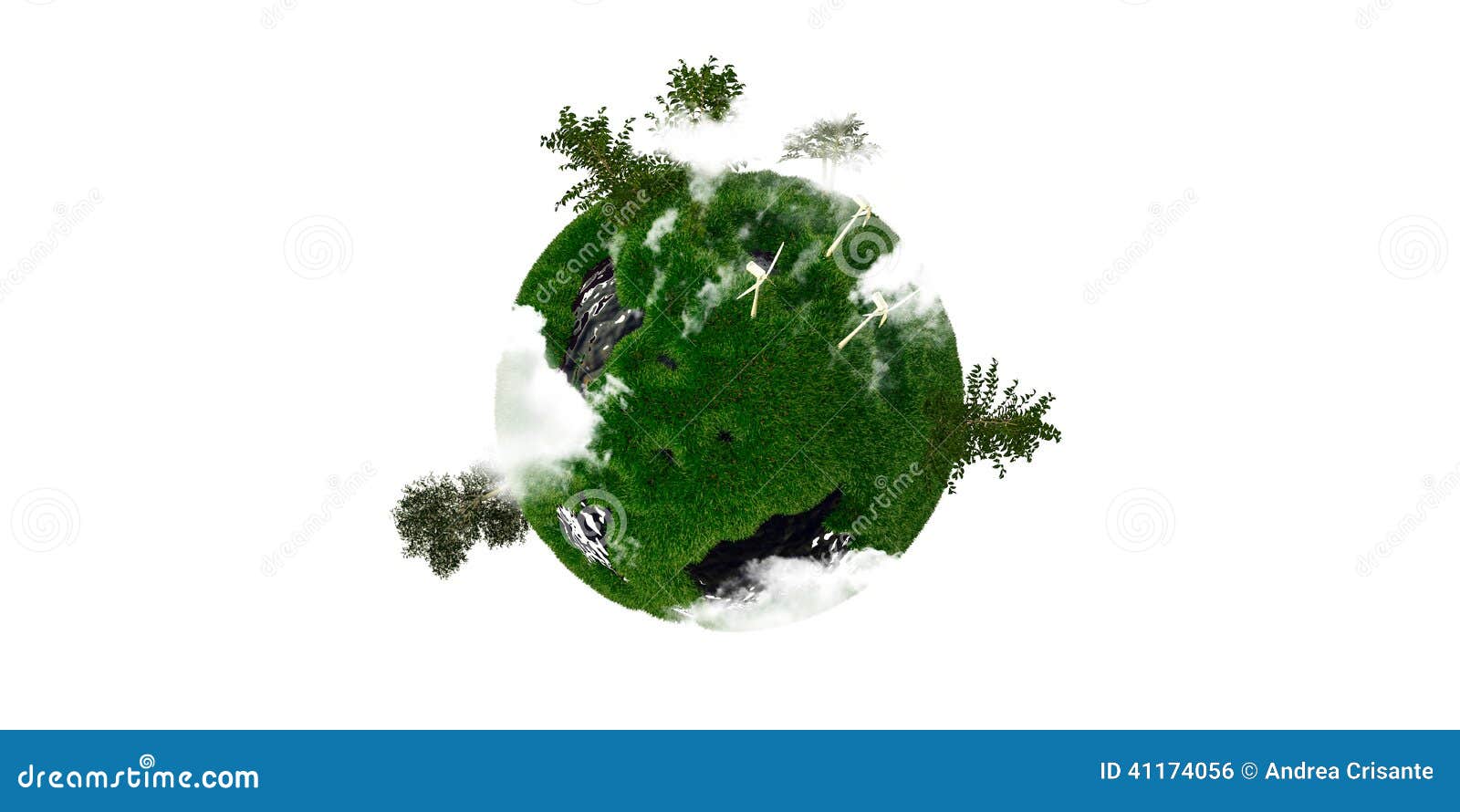 Little small planet stock illustration. Illustration of finite - 41174056