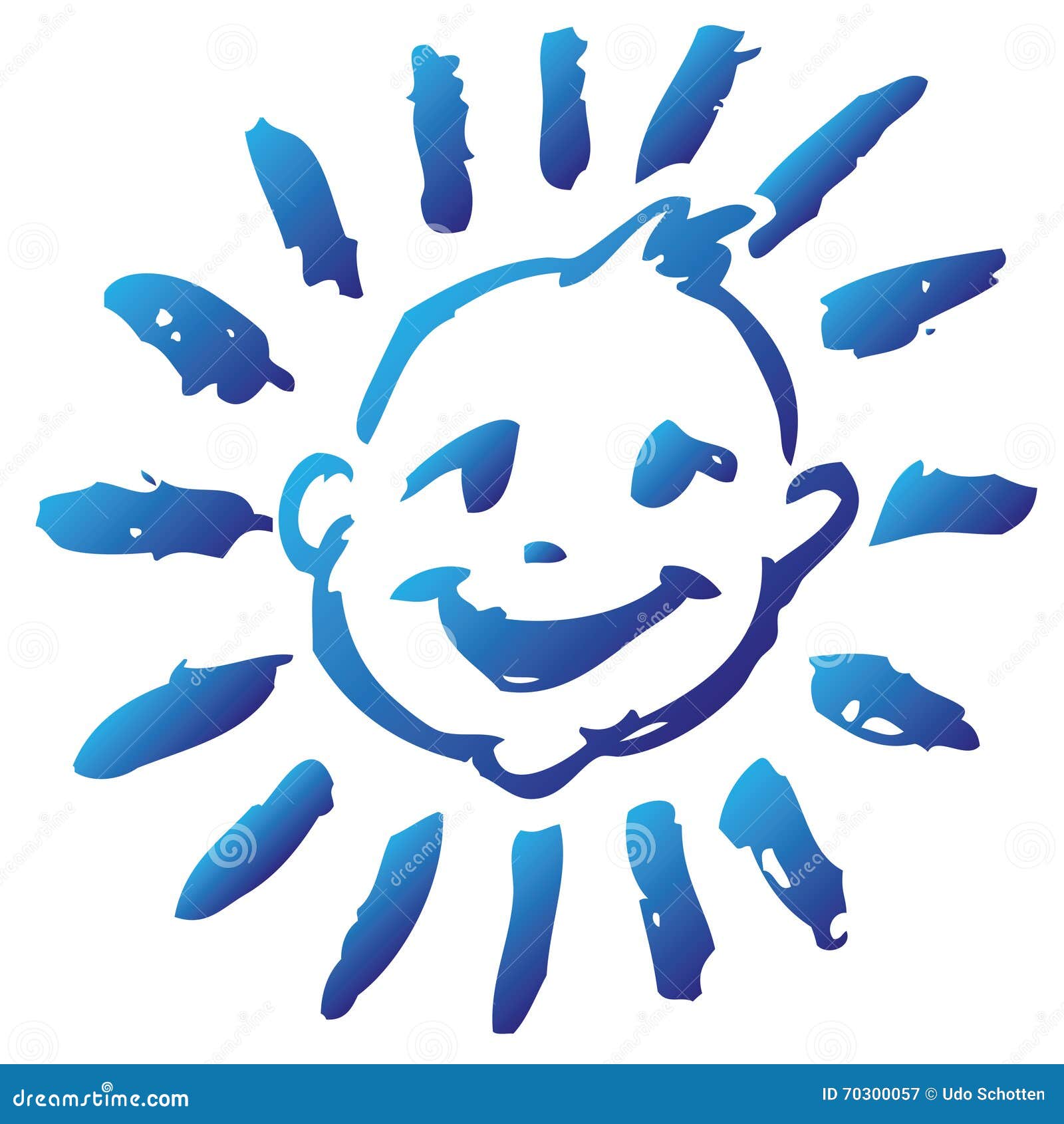 Little smiling boy stock vector. Illustration of drawing - 70300057