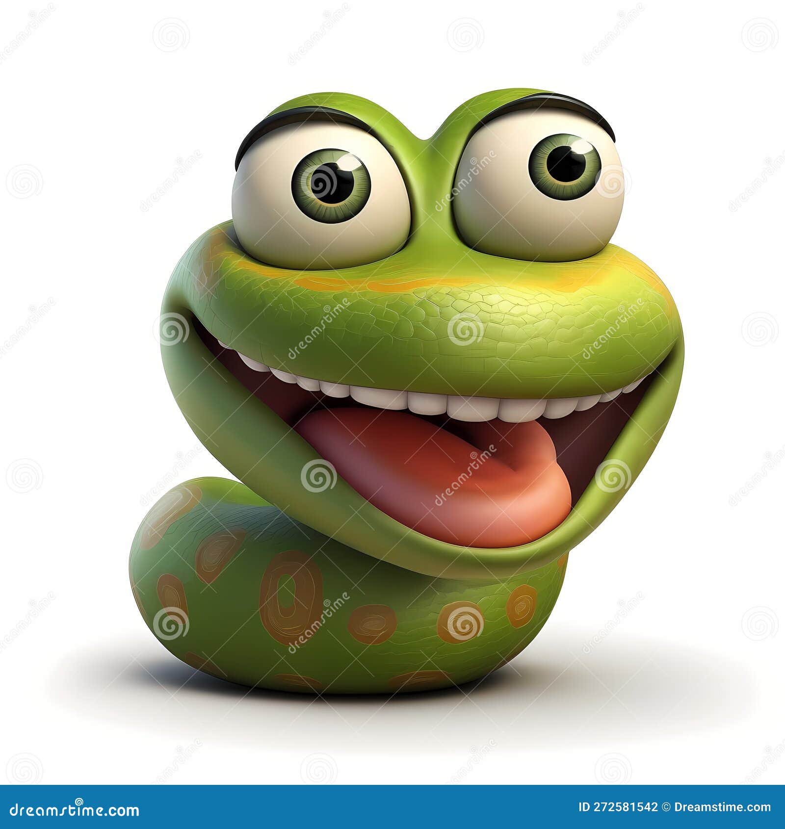 Little Snake Cartoon. Generative AI Stock Illustration - Illustration ...
