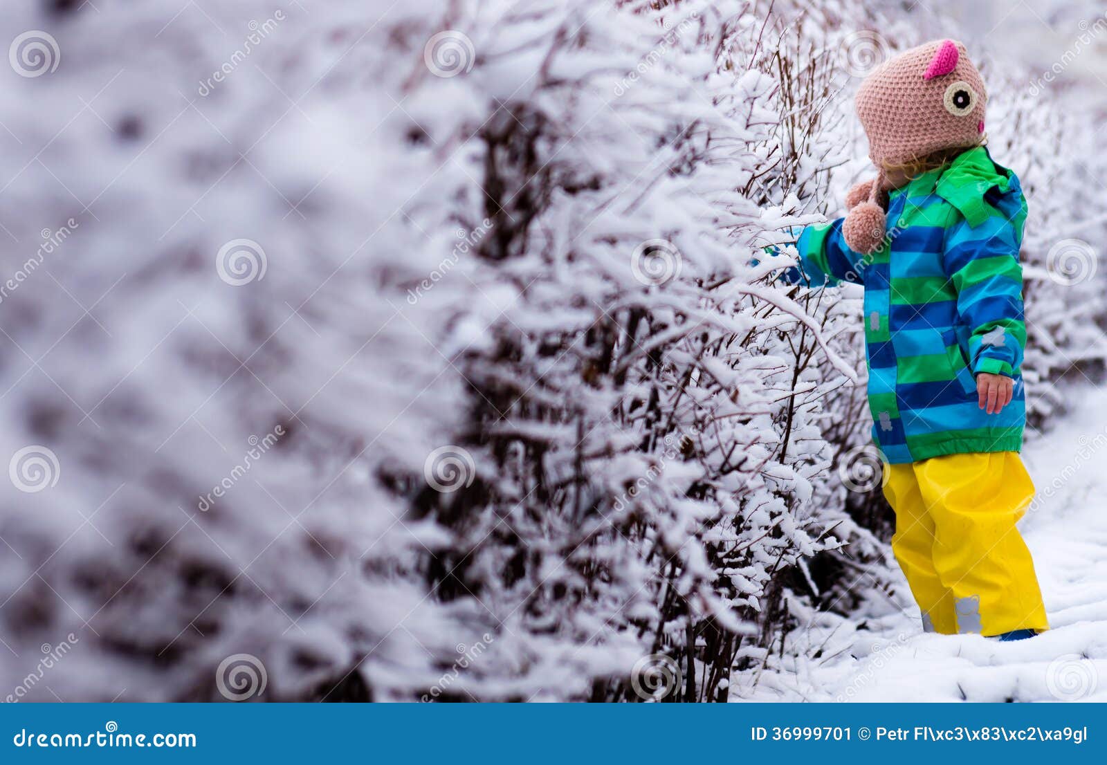 A little snow explorer stock image. Image of season, child - 36999701