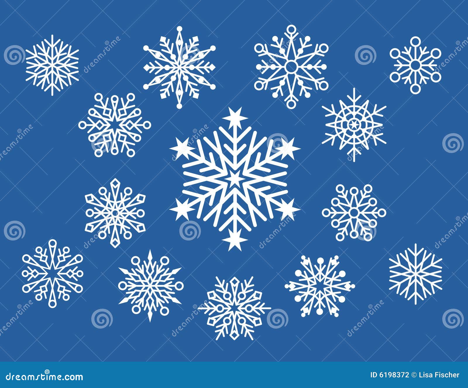 Little Snowflake Designs stock vector. Illustration of icon - 6198372