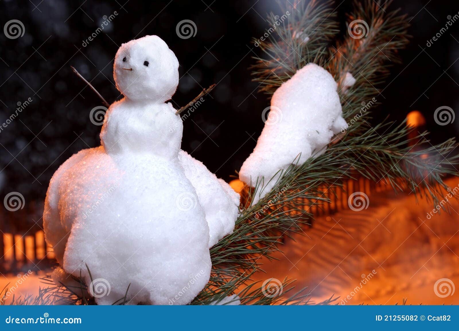 Little snowman stock photo. Image of december, funny - 21255082