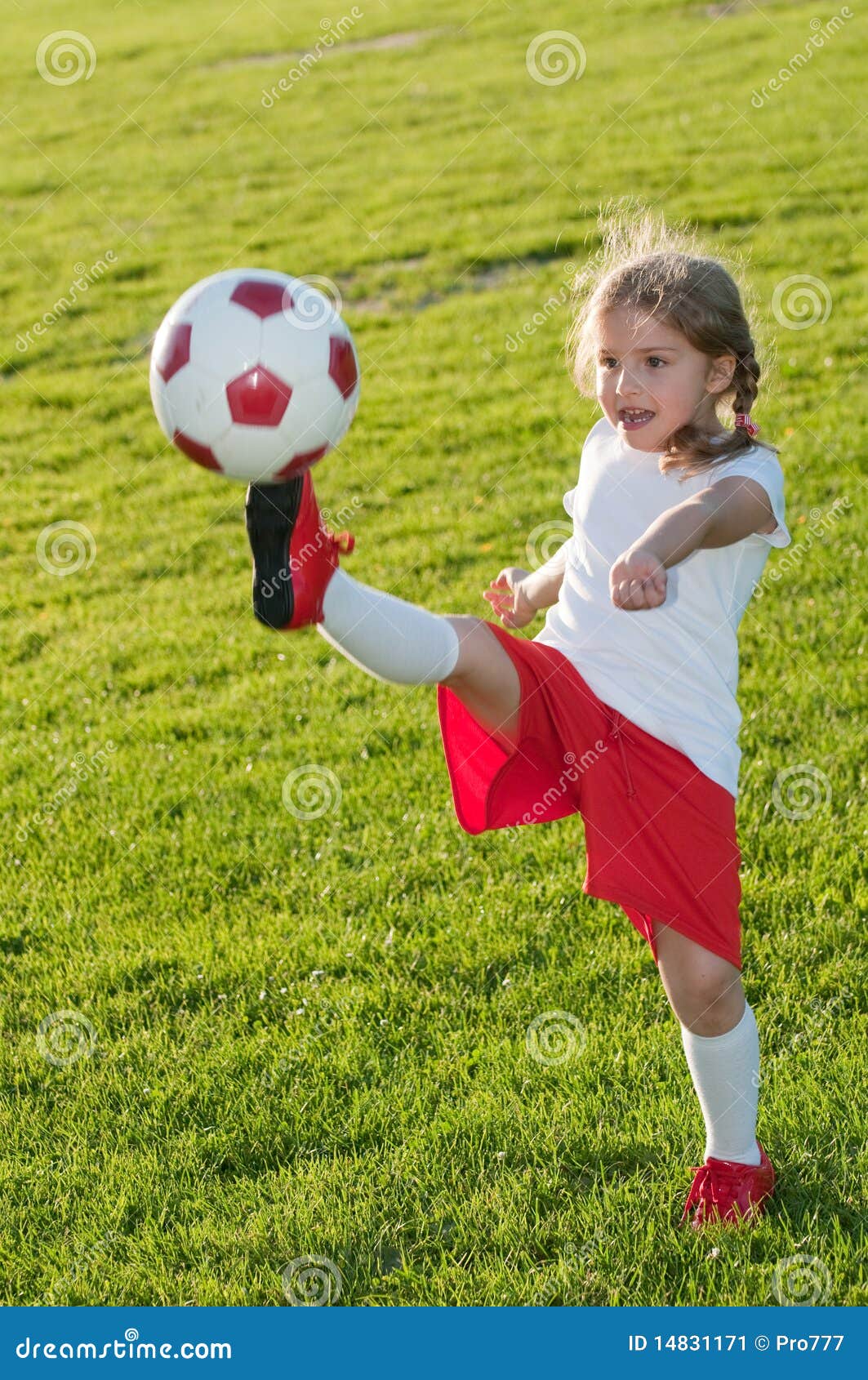 Little soccer player stock image. Image of field, fast - 14831171
