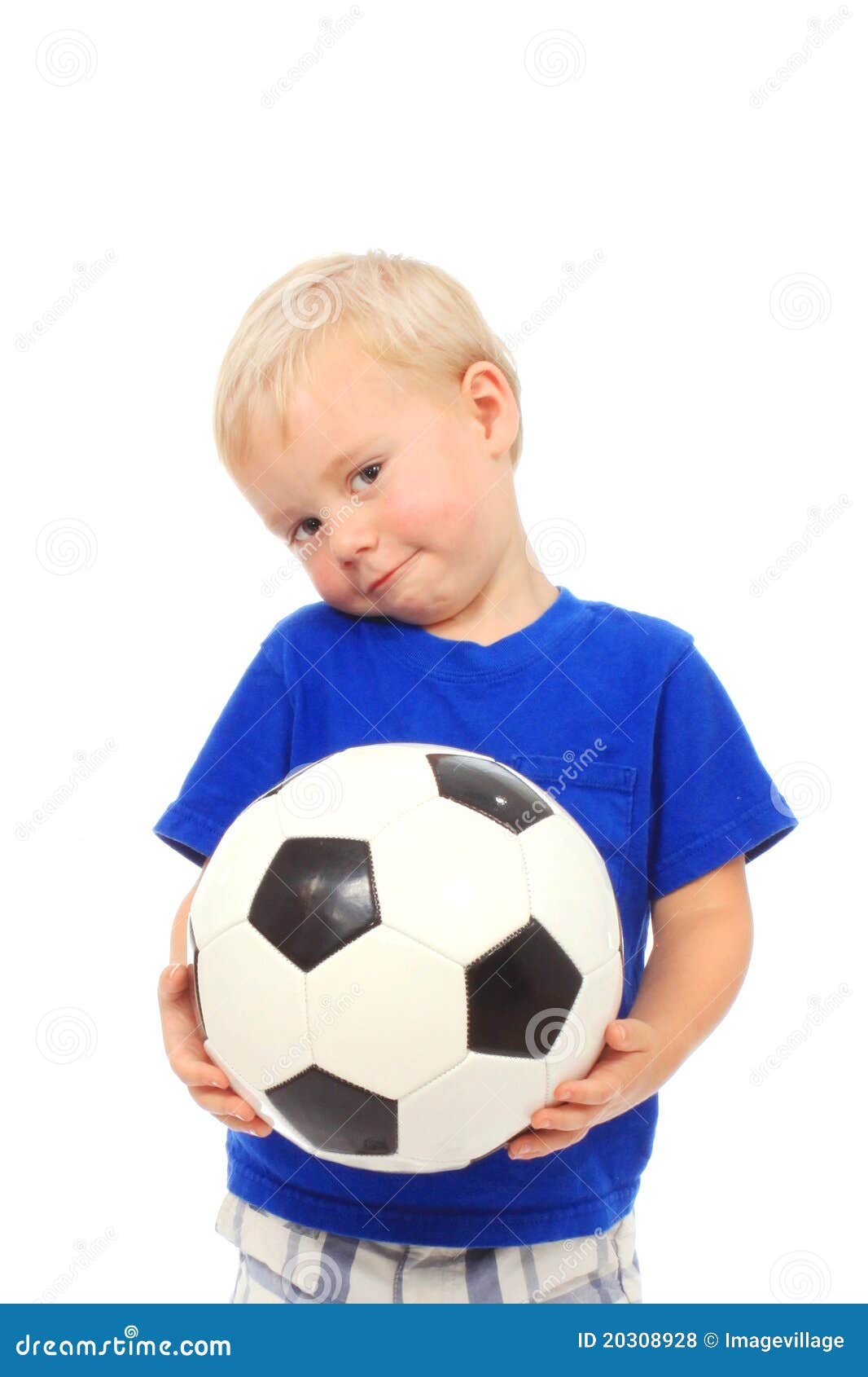 Little soccer player stock photo. Image of human, blond - 20308928