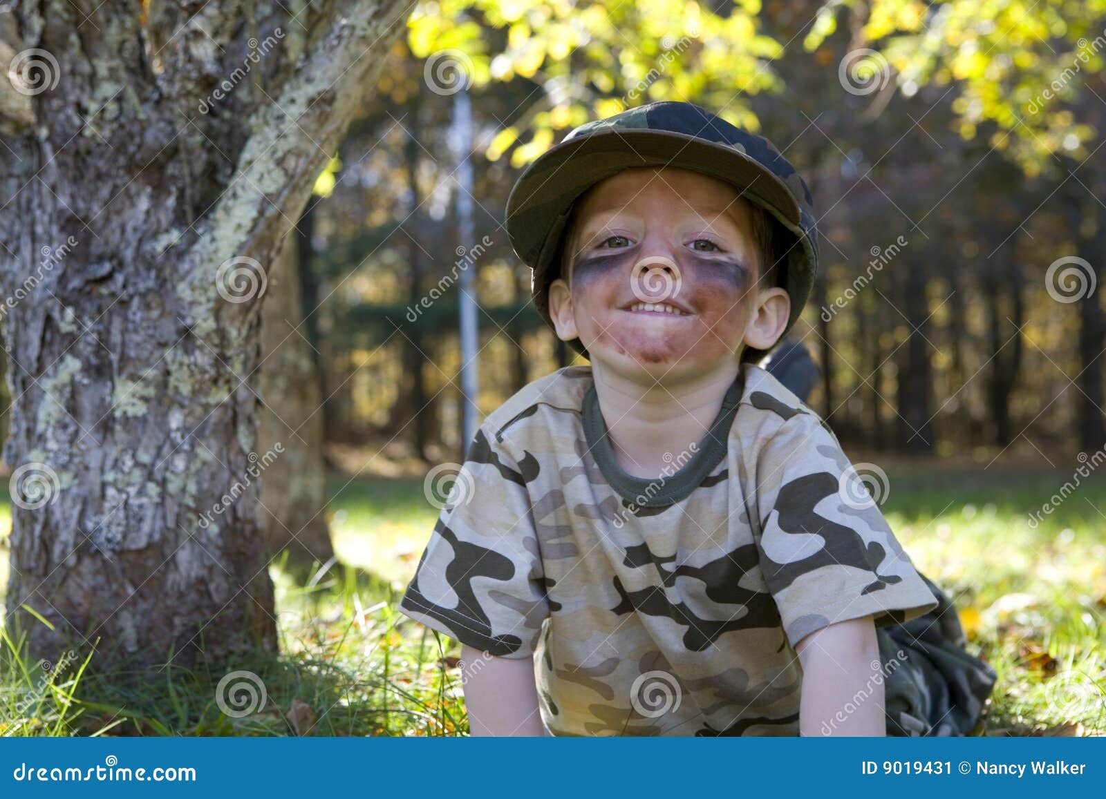 Little Soldier stock image. Image of clothing, smile, outside - 9019431