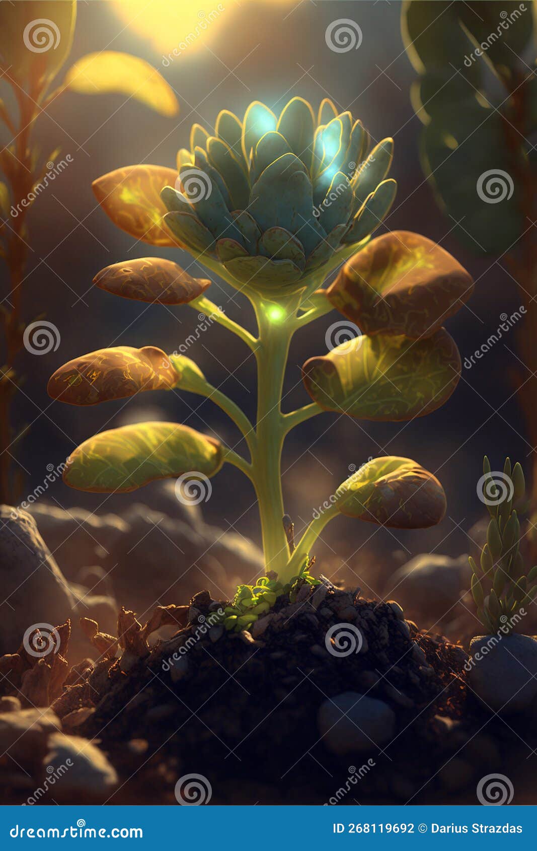 Little Sprout Vector Icon On A White Background. Plant Illustration ...